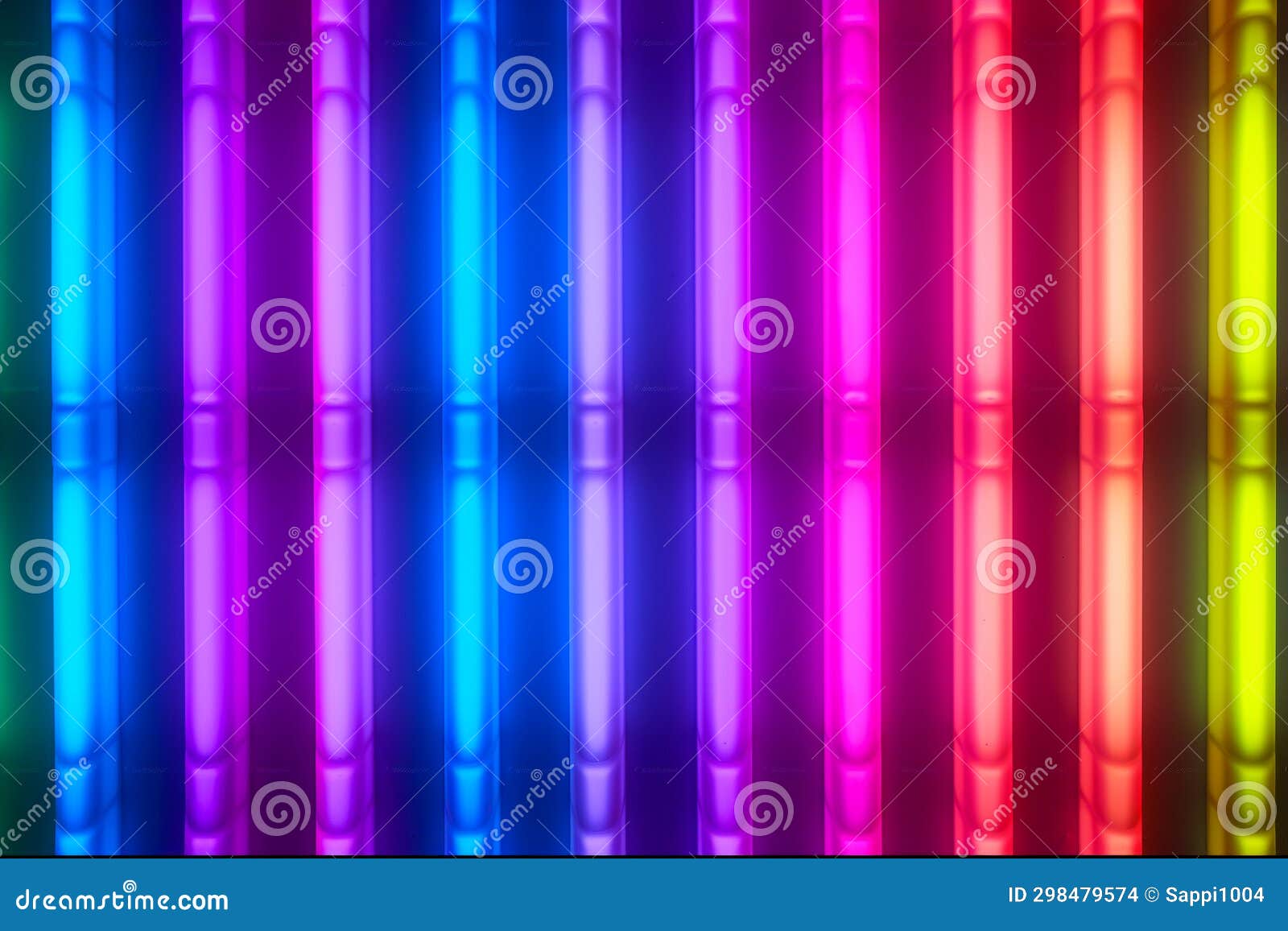 Luminous Neon Light Texture in Various Colors Stock Illustration ...