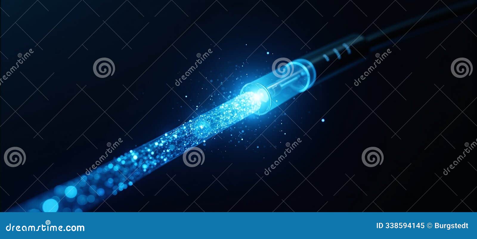 Luminous Optical Fiber Cable For Connection And Data Transmission At ...