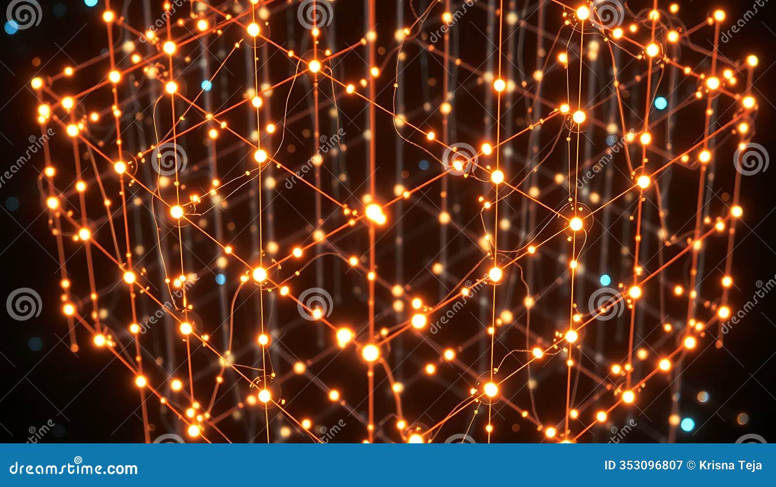 Orange Cubic Professional Abstract Background Royalty-Free Stock ...