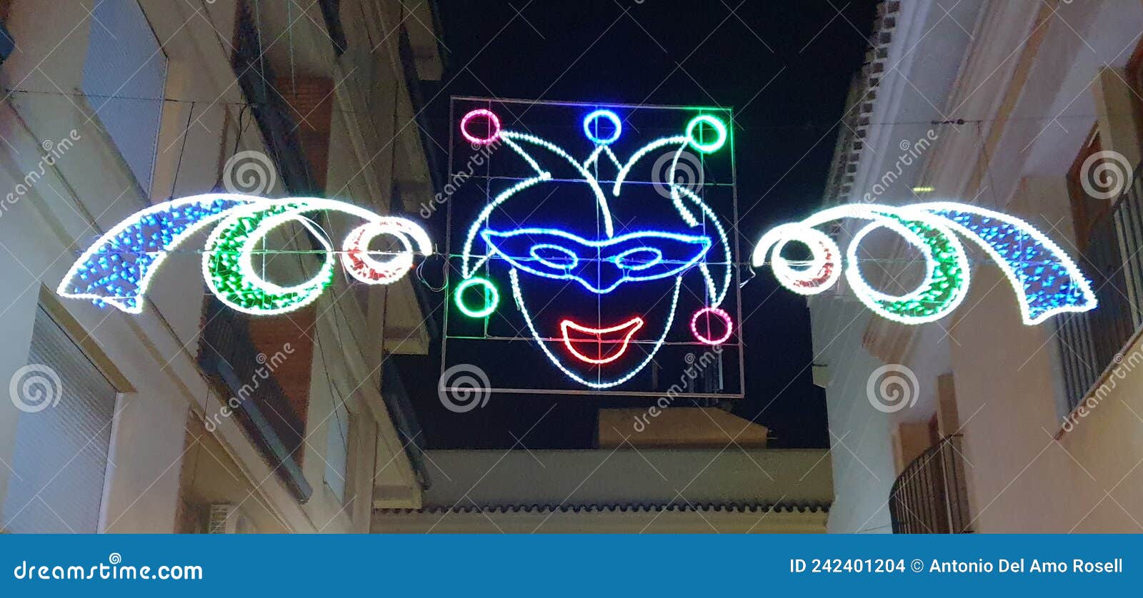 Luminous Panel for Carnivals Stock Photo - Image of graphic, light ...