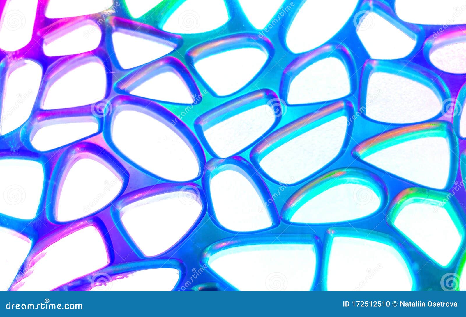 Luminous Pattern of Neon Colored Geometric Shapes. Festive Background ...