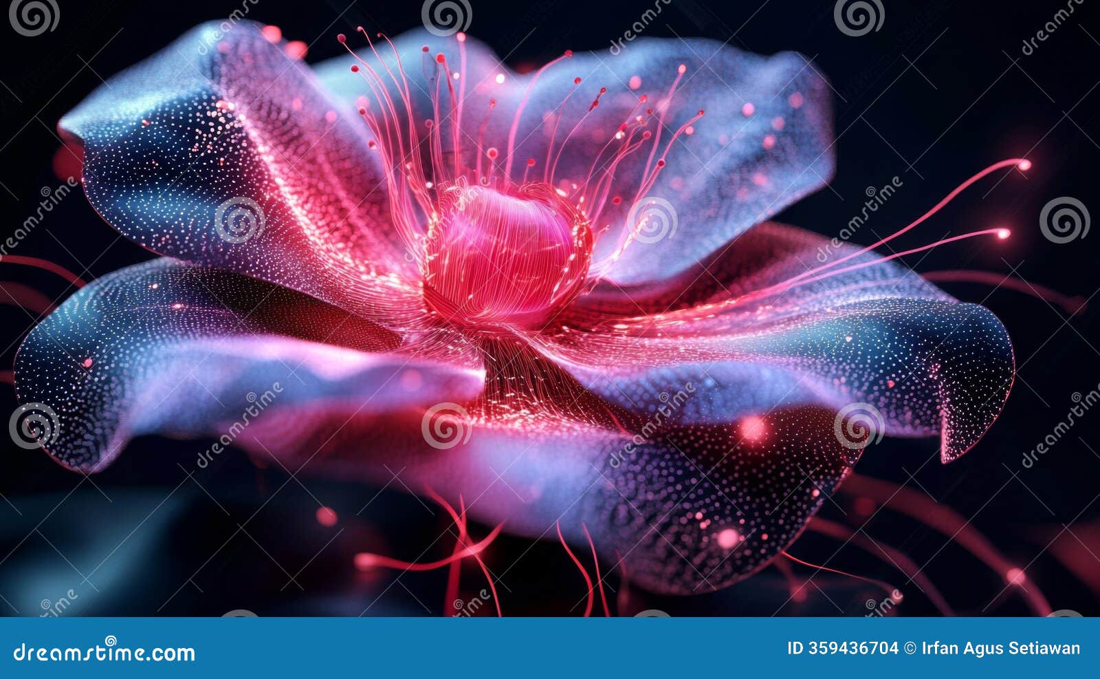 Luminous Pink Wavy Line Of Light On A Transparent Background. Pink ...