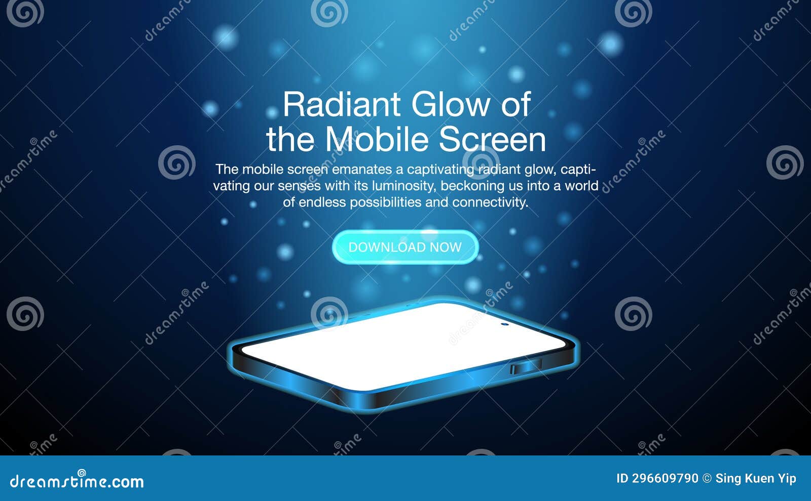 The Luminous Smartphone Screen. Smartphone Light Screen, Stock ...
