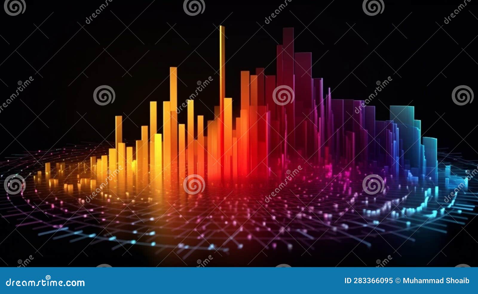 Luminous Statistical Harmony, Charts and Graphs Resonating with ...