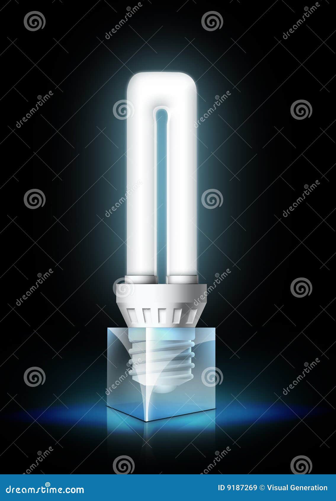 Luminous Tube Lamp stock illustration. Illustration of ideas - 9187269