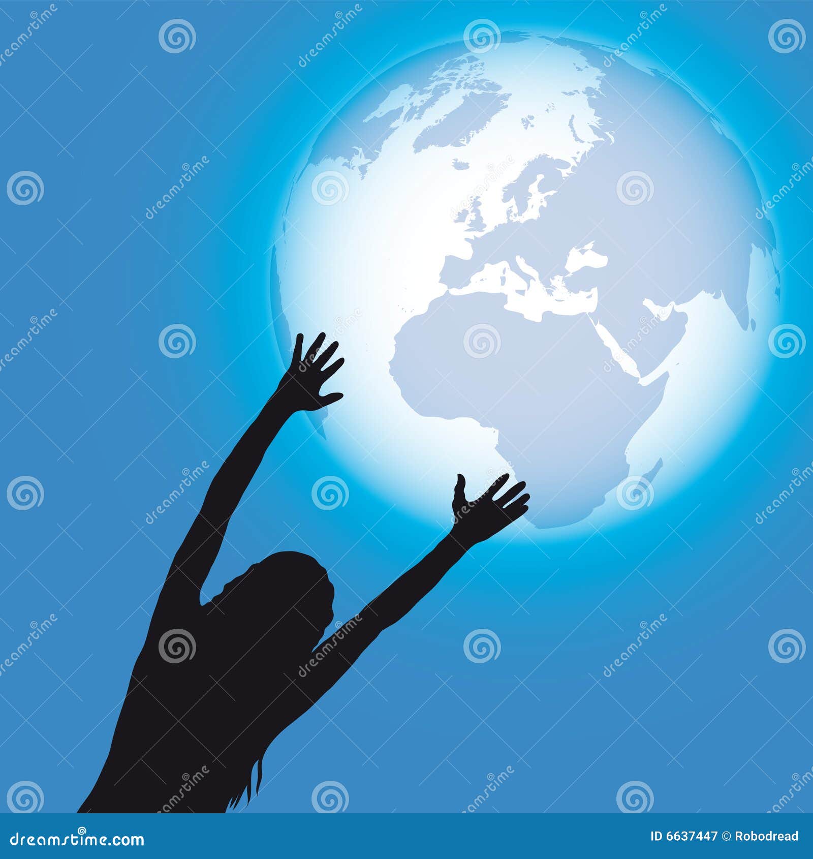 Luminous World Map Cartoon Vector | CartoonDealer.com #47304805