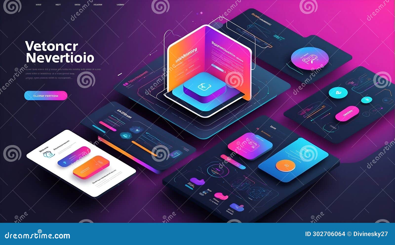 LuminousLanding: Navigating Brilliance in UI UX. AI Generate Stock ... LuminousLanding: Navigating Brilliance in UI UX. AI Generate Stock ...