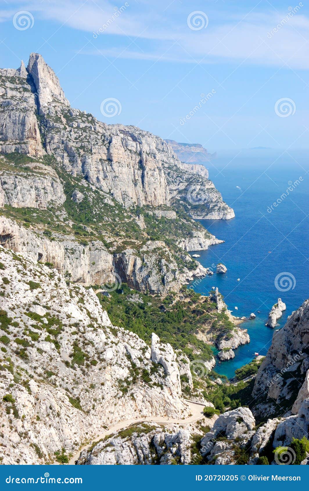 Luminy Calanques DE, Marseille Stock Afbeelding - Image of blauw ...