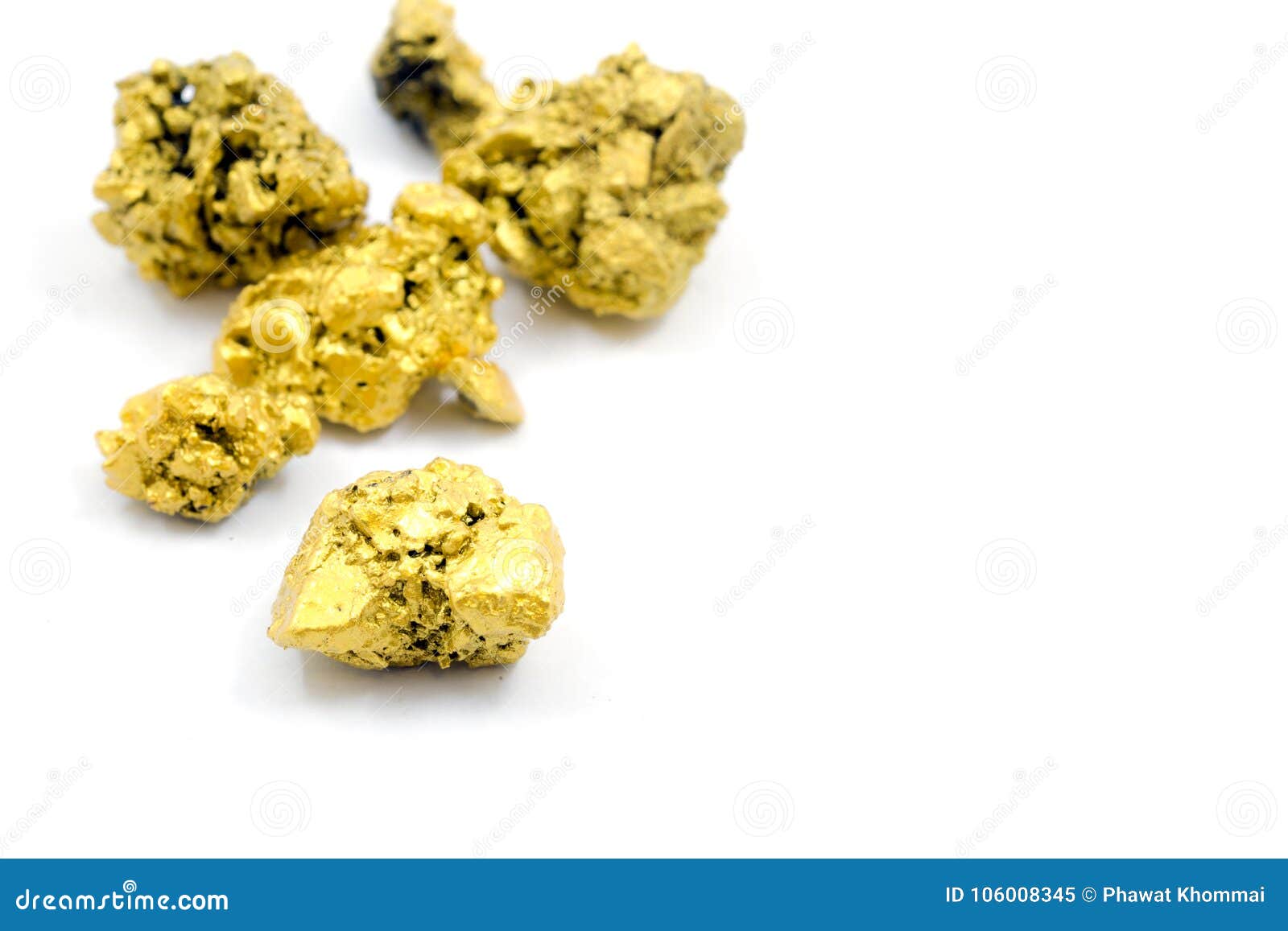 Gold Mine on a White Background Stock Image - Image of buried, finance ...