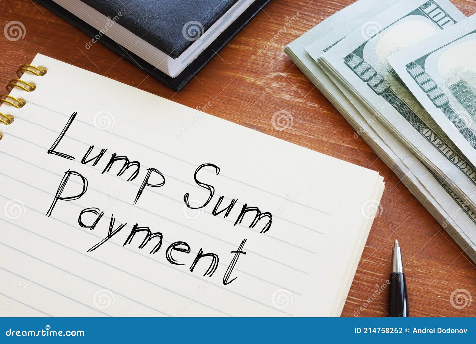 Lump Sum Payment is Shown on the Photo Using the Text Stock Photo ... Lump Sum Payment is Shown on the Photo Using the Text Stock Photo ...