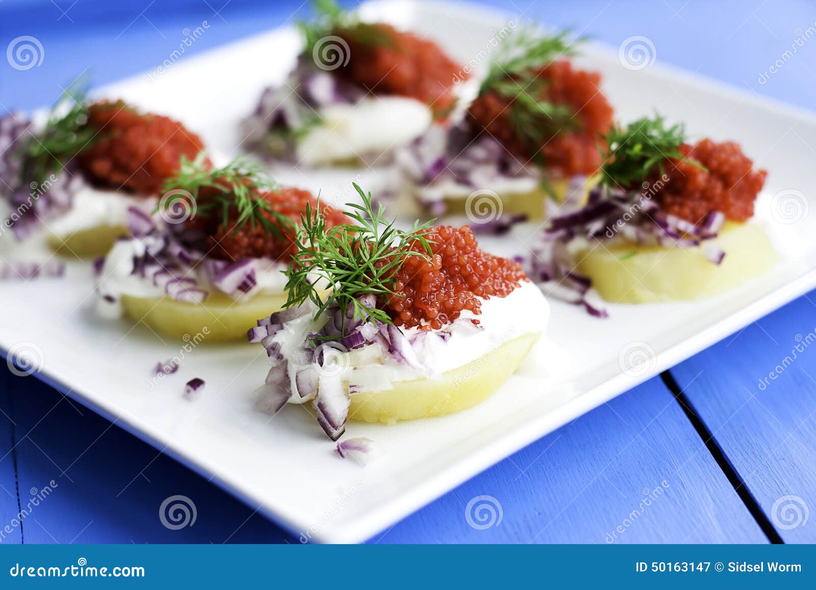 Lumpfish roe stock image. Image of cream, dill, starter - 50163147