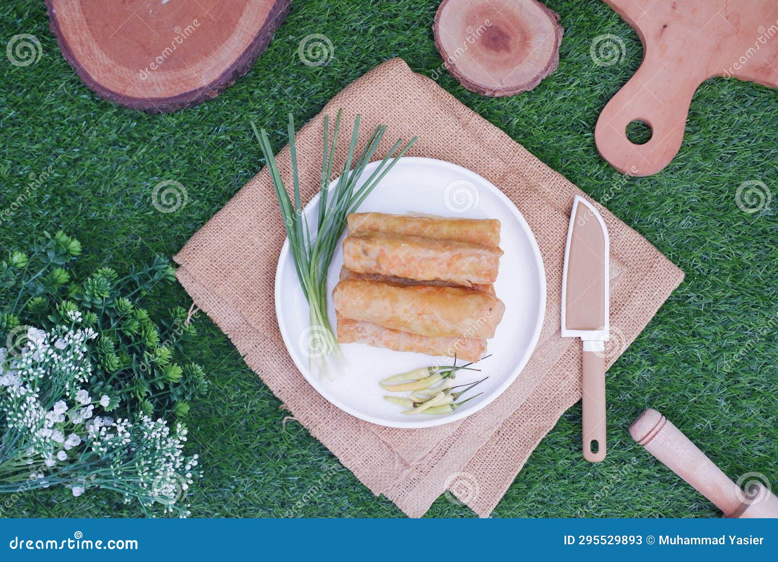 Lumpia or Lunpia, Traditional Snacks from Semarang Stock Image - Image ...
