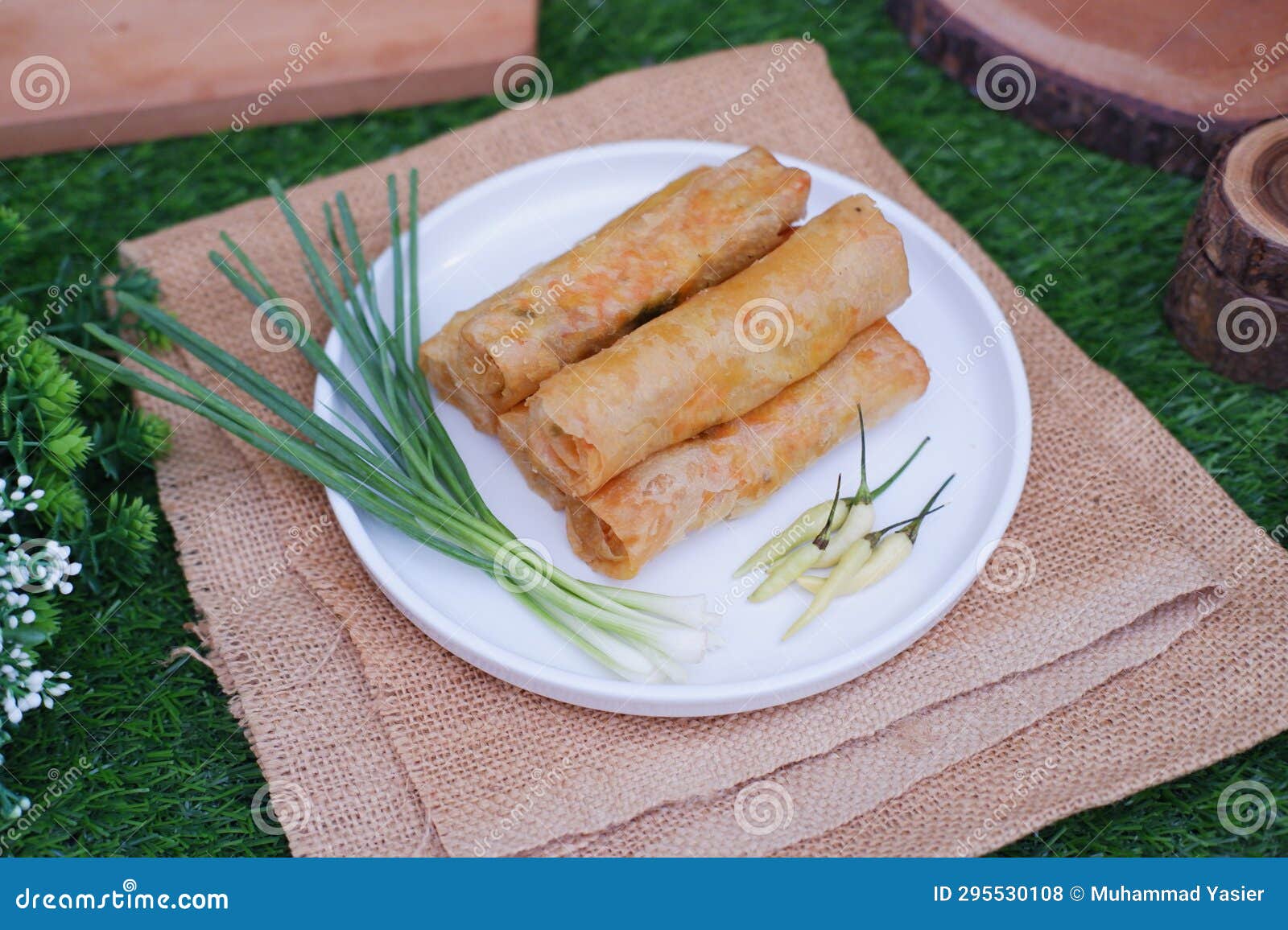 Lumpia or Lunpia, Traditional Snacks from Semarang Stock Photo - Image ...