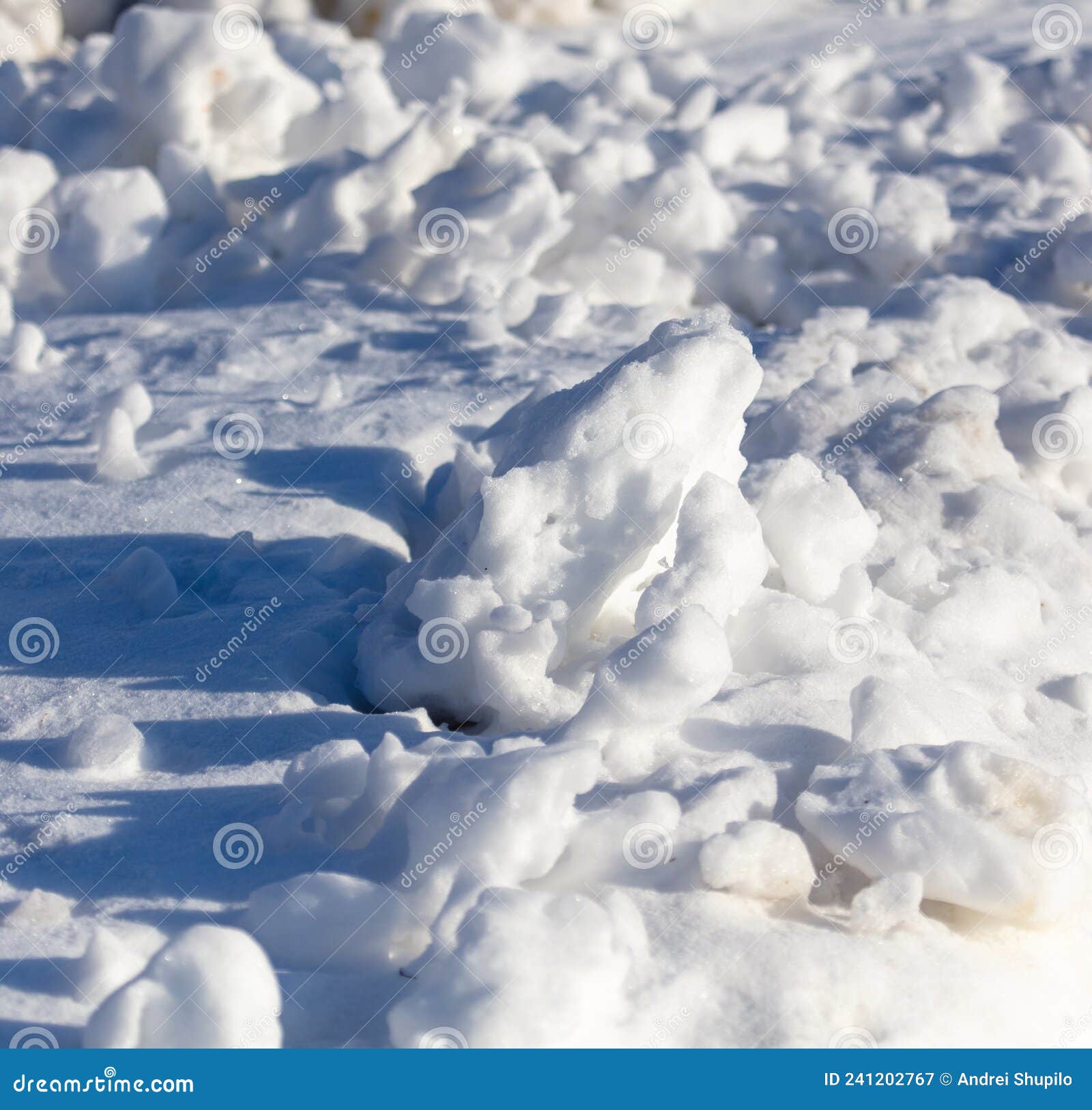 Lumps of White Snow in Winter. Stock Image - Image of smooth, frosty ...