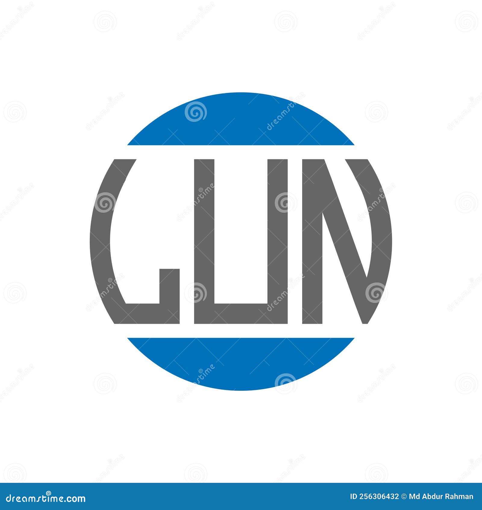 LUN Letter Logo Design on White Background. LUN Creative Initials ...