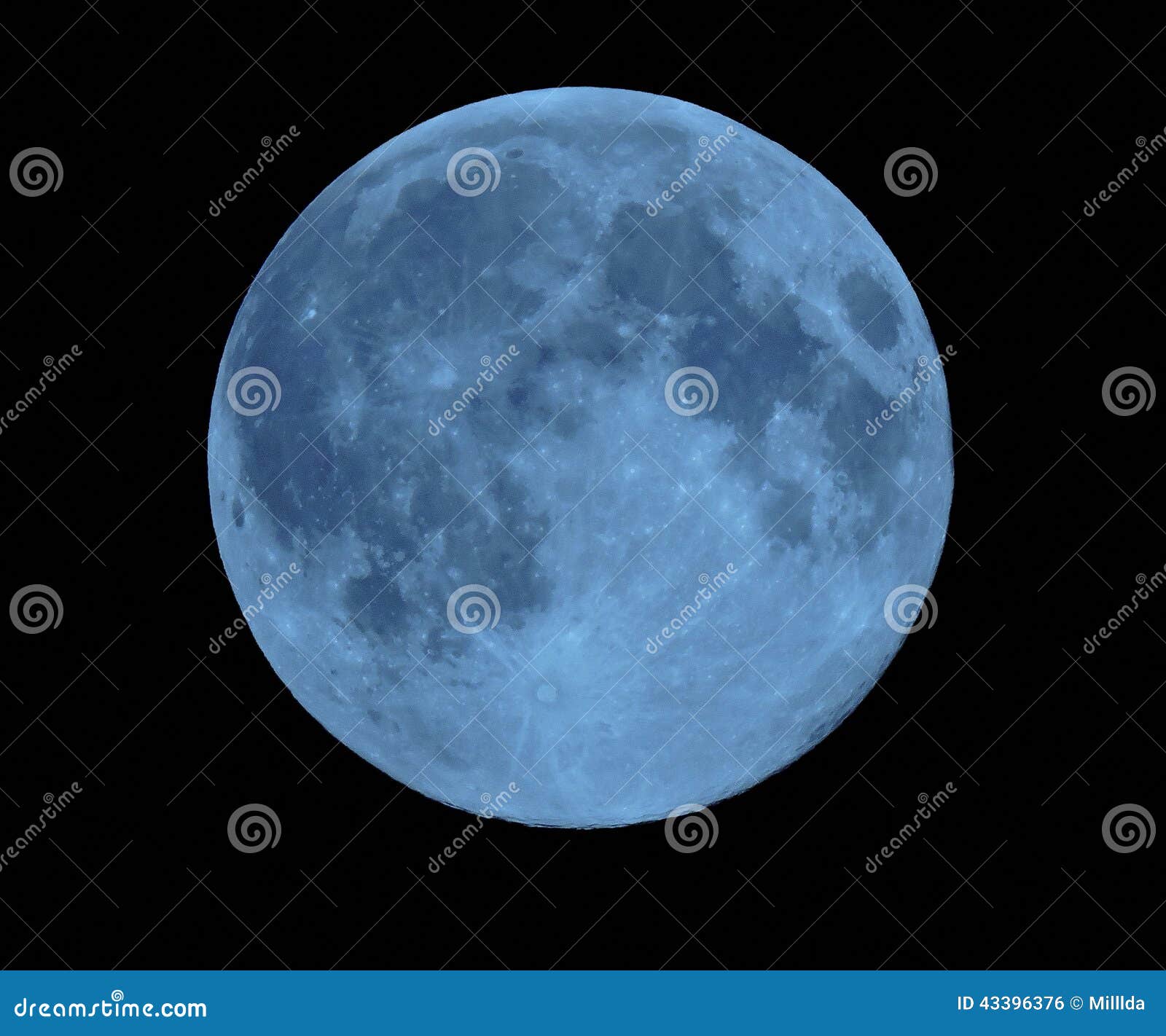 Luna azul foto de archivo. Imagen de moonlight, detalle - 43396376