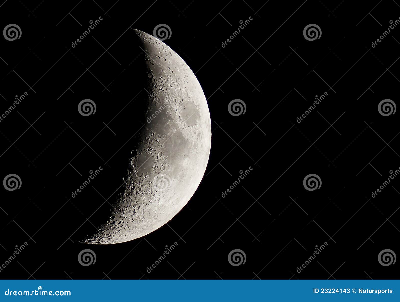 Luna crescent imagen de archivo. Imagen de fondo, decreciente - 23224143