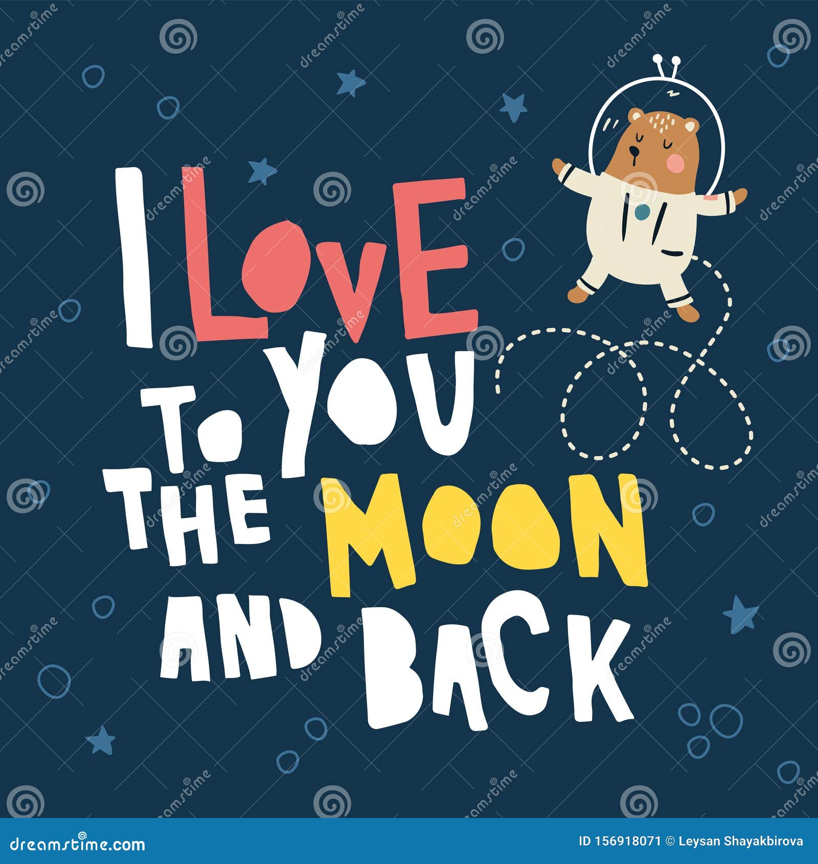 Luna de oso ilustración del vector. Ilustración de tipo - 156918071