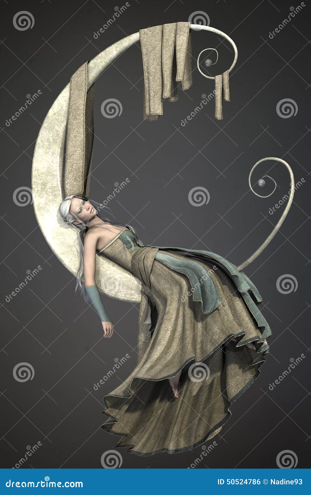 Luna fae stock illustration. Illustration of luna, fairy - 50524786