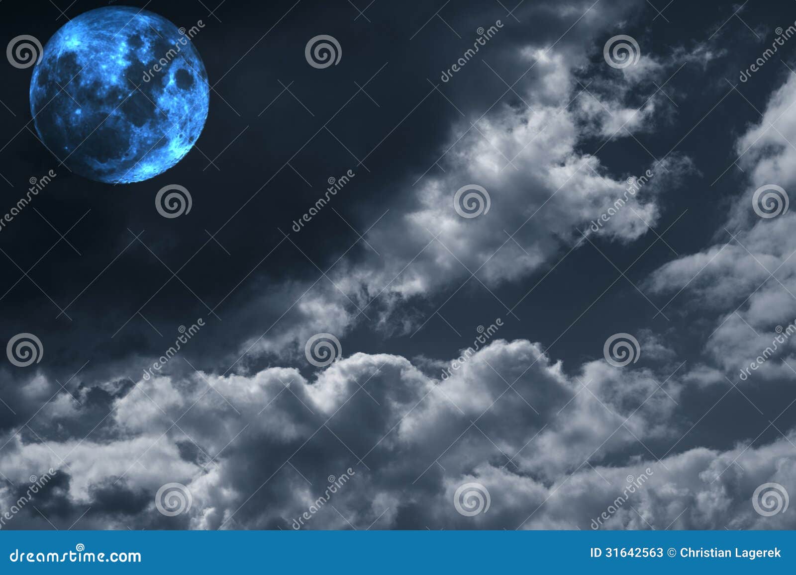 Luna Llena Y Espacio Surrealistas Imagen de archivo - Imagen de celaje ...