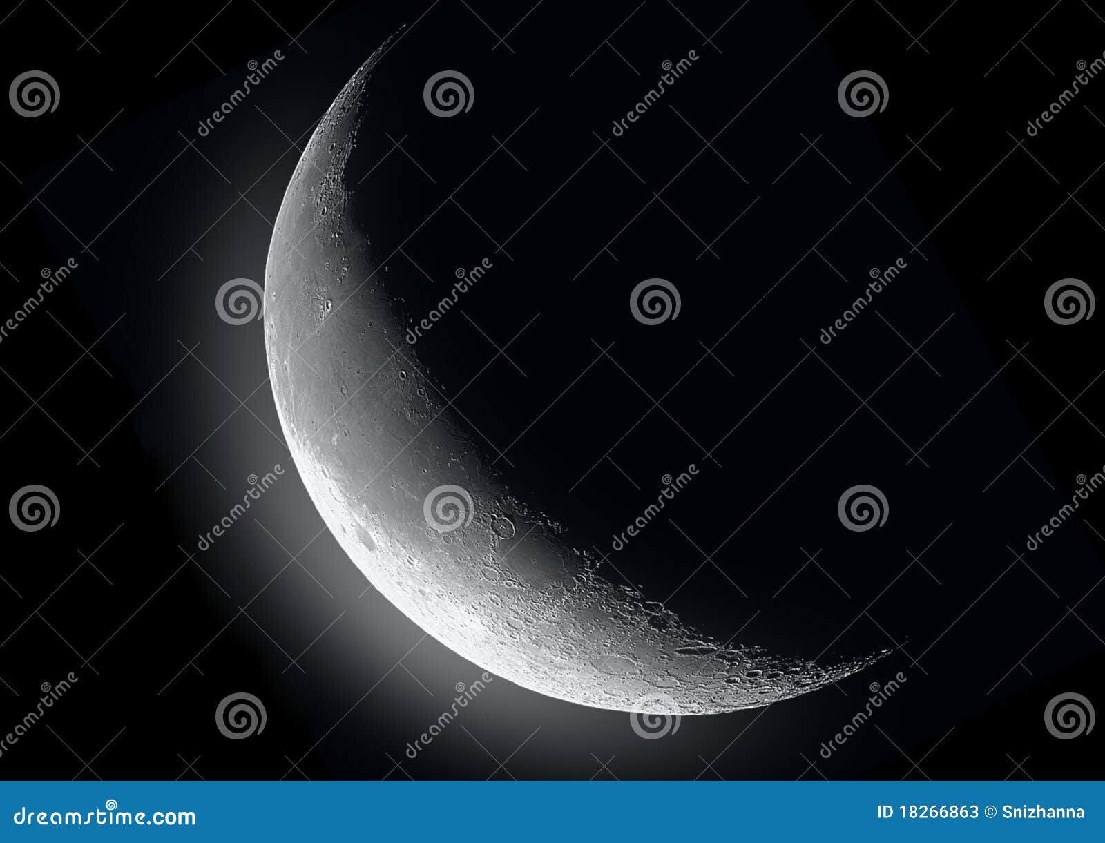 Luna mezza illustrazione di stock. Illustrazione di fase - 18266863