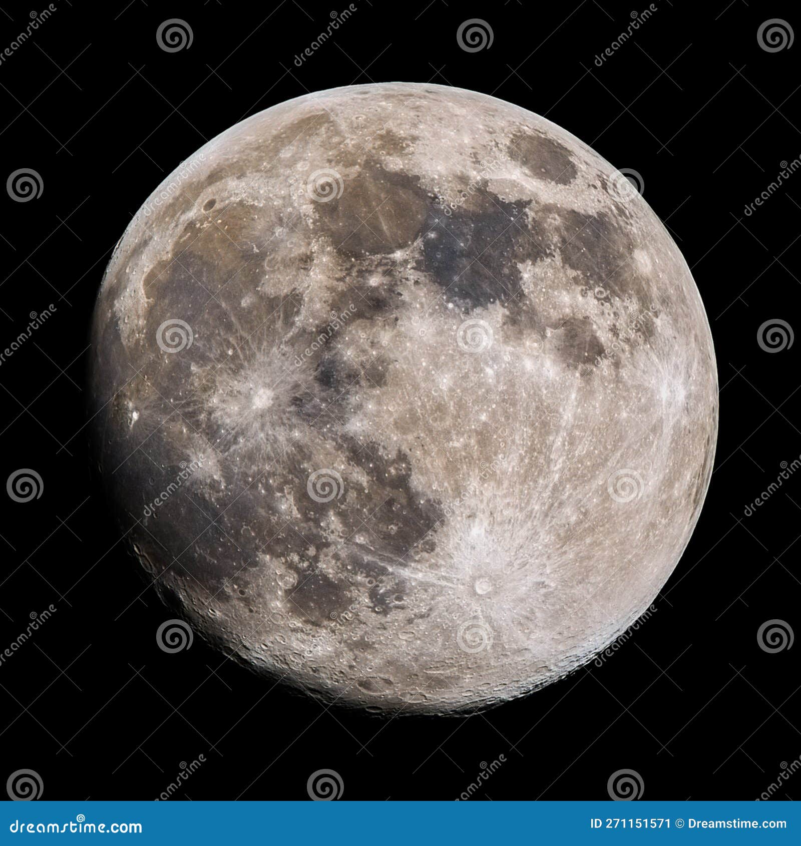 Luna mineral completa imagen de archivo. Imagen de galaxia - 271151571