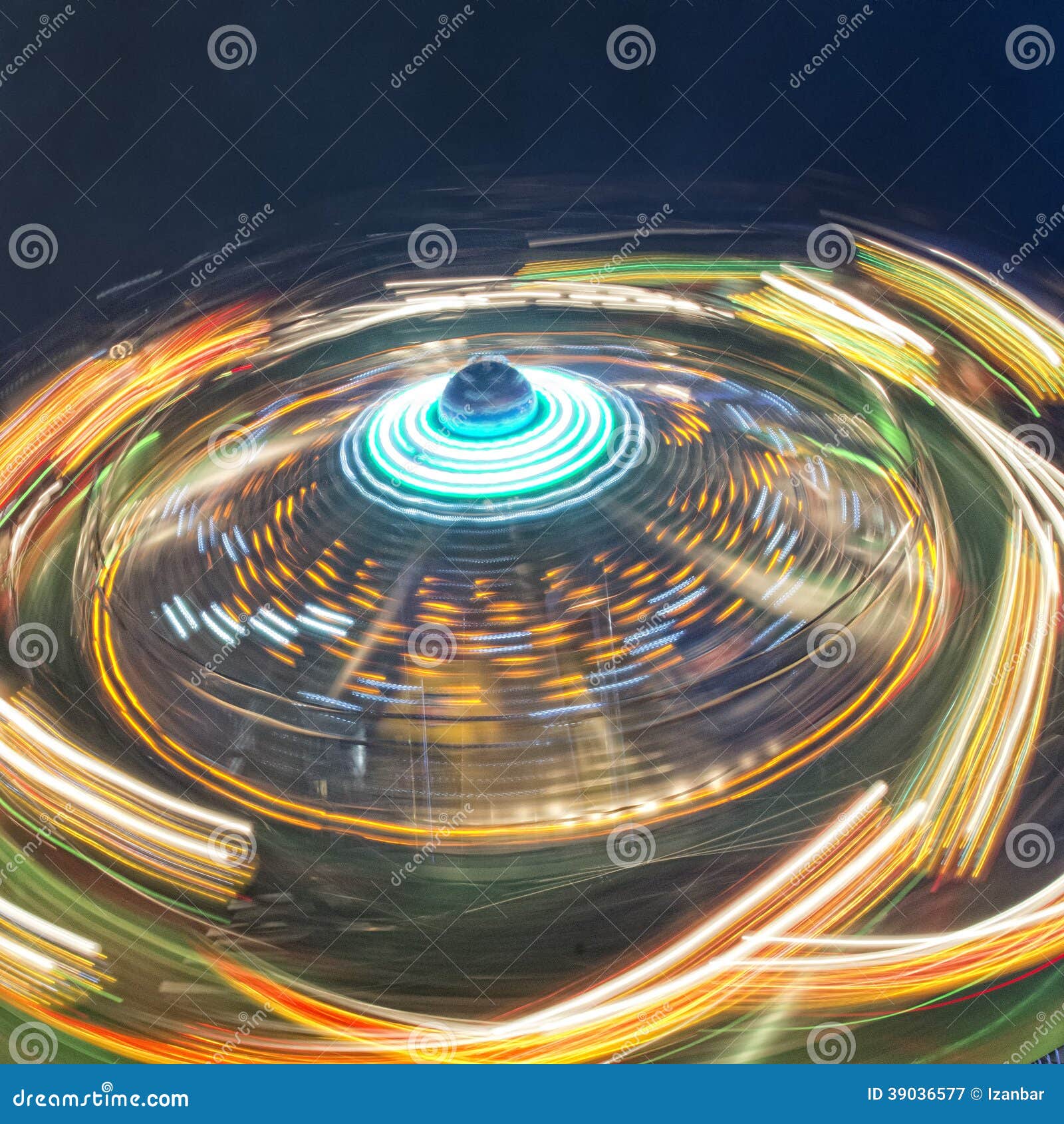 Luna Park Moving Lights Background Stock Image - Image of carnival ...