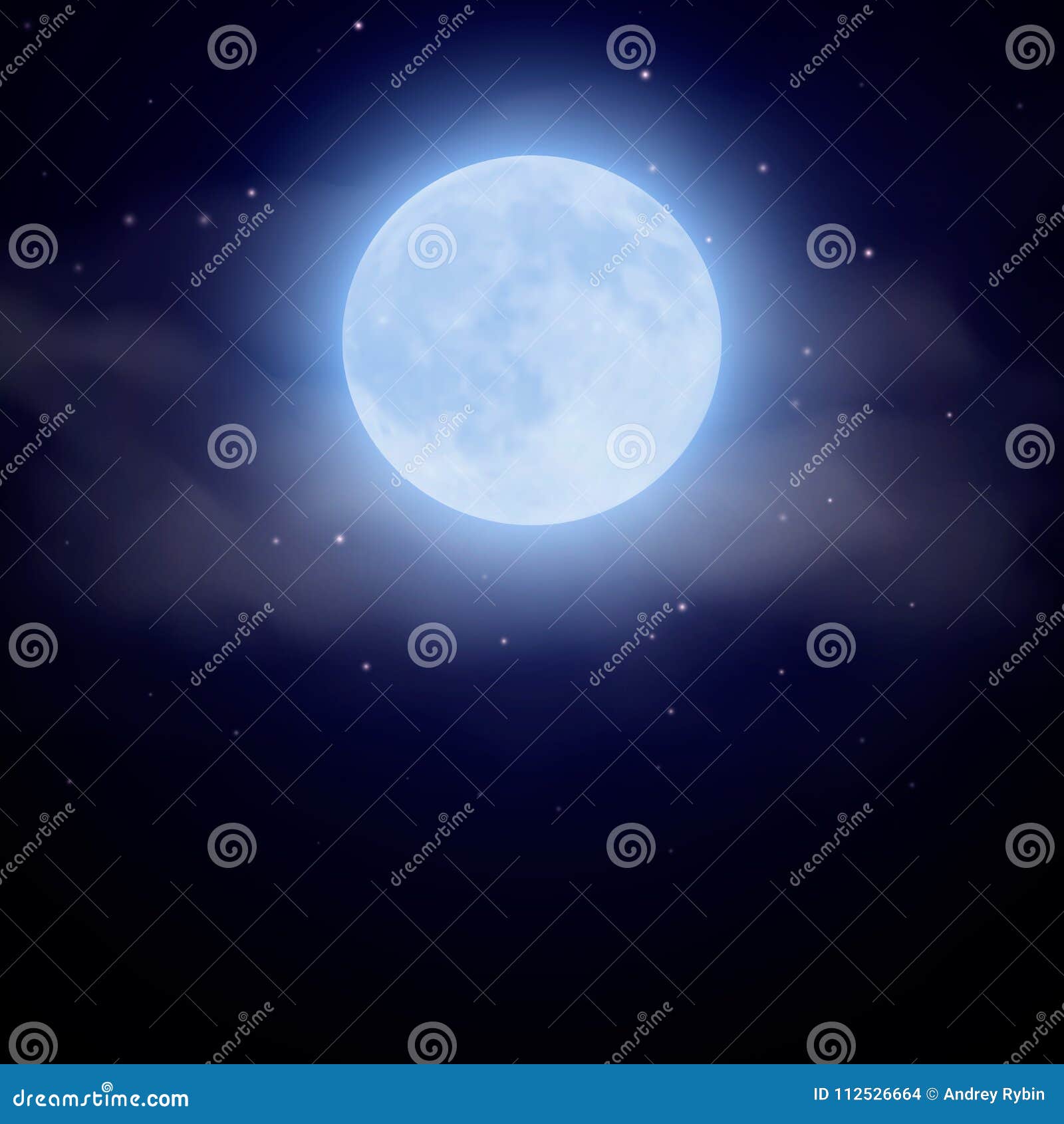 Luna realista del vector ilustración del vector. Ilustración de fondo ...