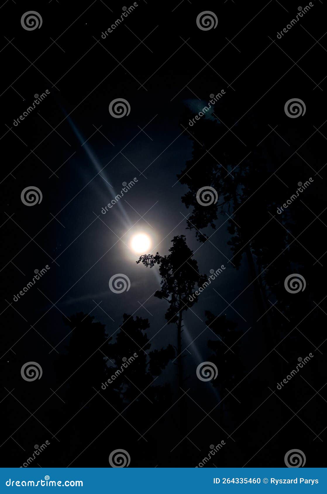 Lunar Corona ,Halo Optical Phenomenon Stock Photo - Image of ring ...