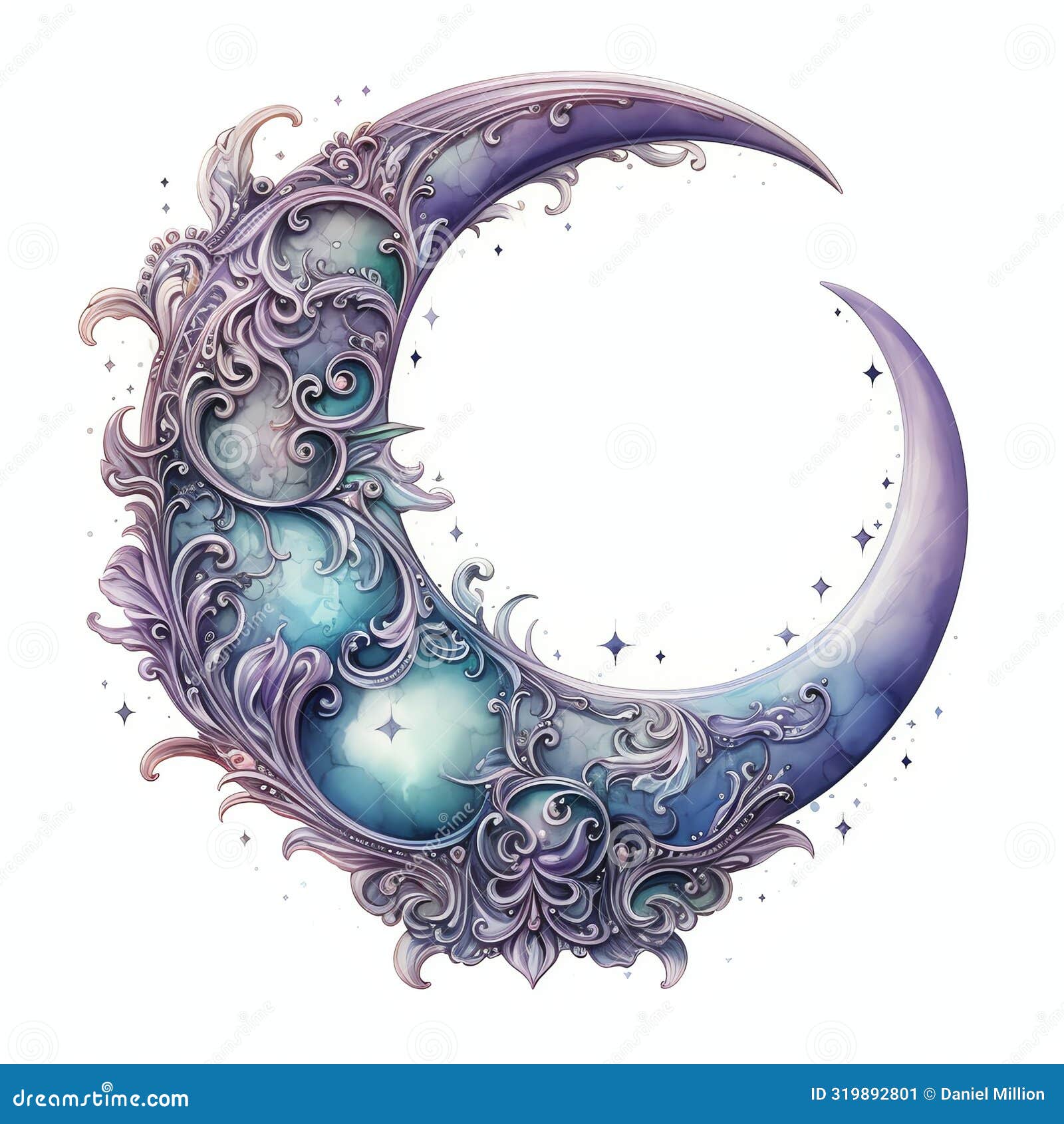 Lunar Crescent Symbol For The Moon God Sin Illustration | CartoonDealer ...