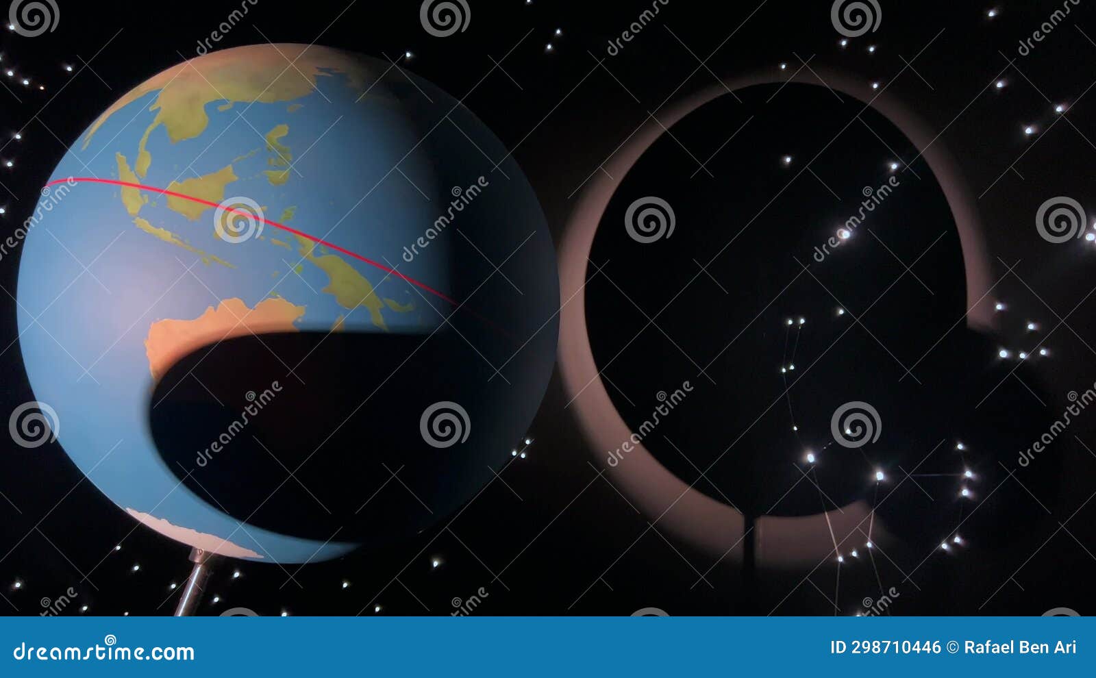 Lunar eclipse model stock footage. Video of event, backdrop - 298710446