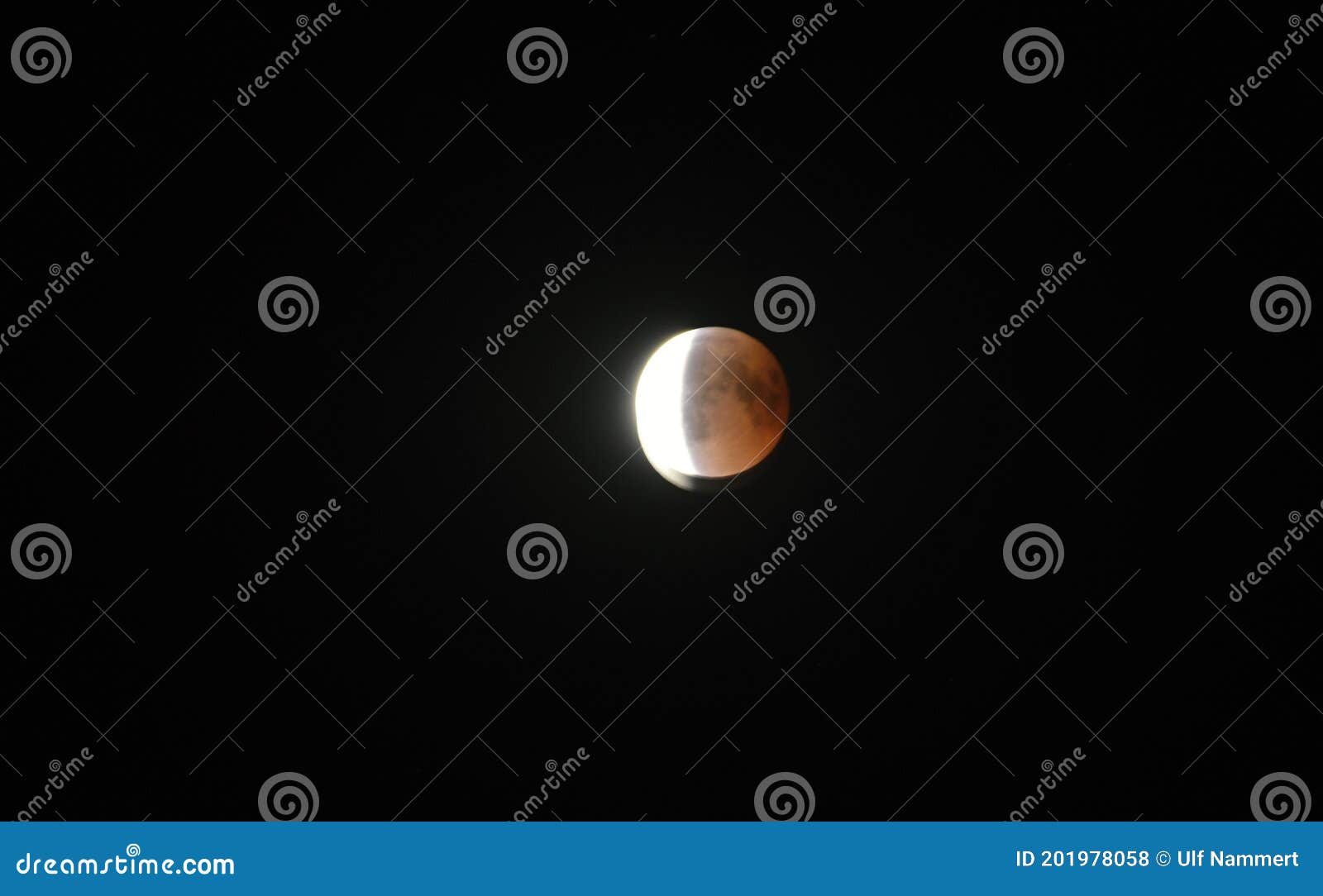 Lunar Eclipse over Germany stock photo. Image of lunar - 201978058