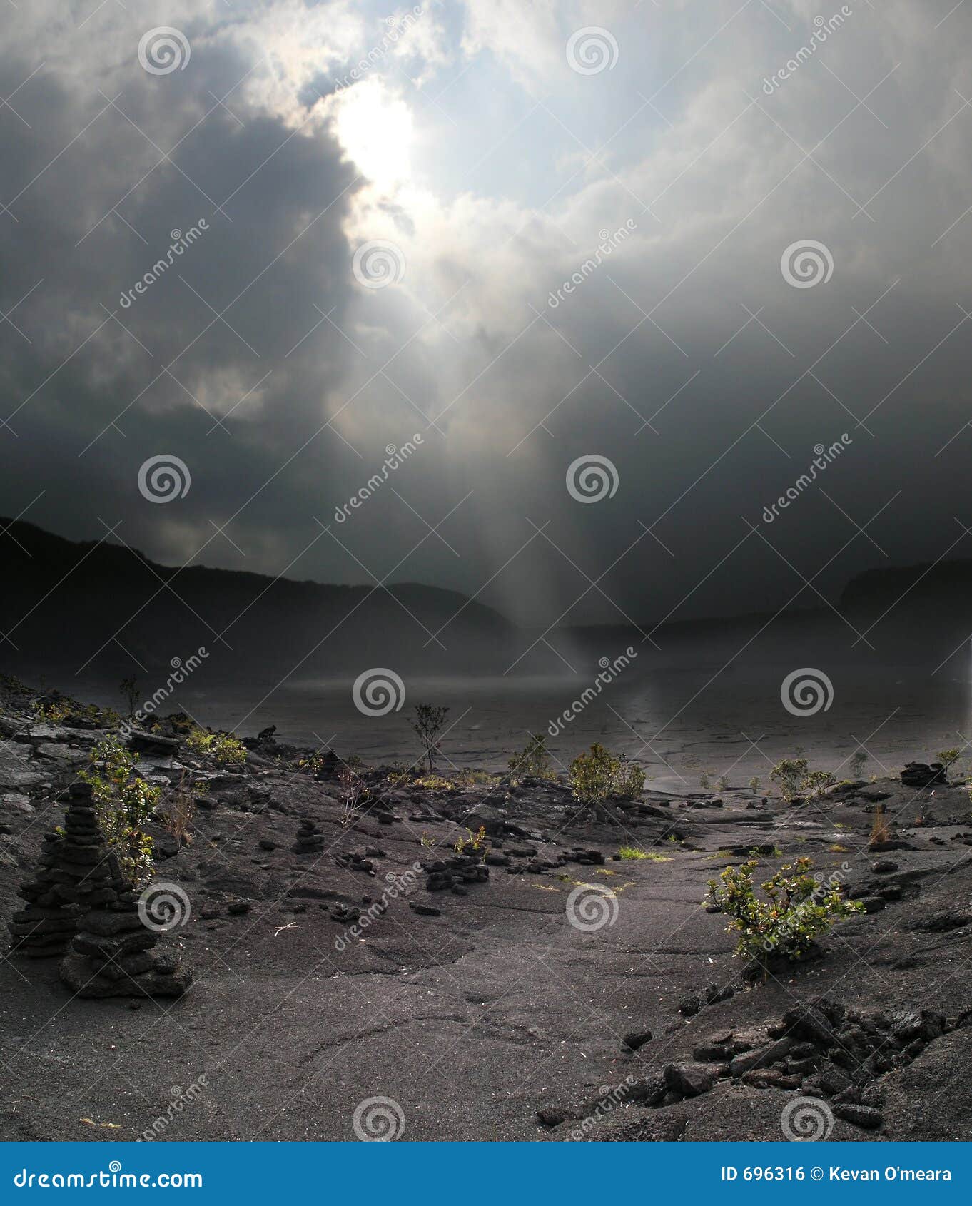 Lunar landscape stock photo. Image of clouds, hike, hawaiian - 696316