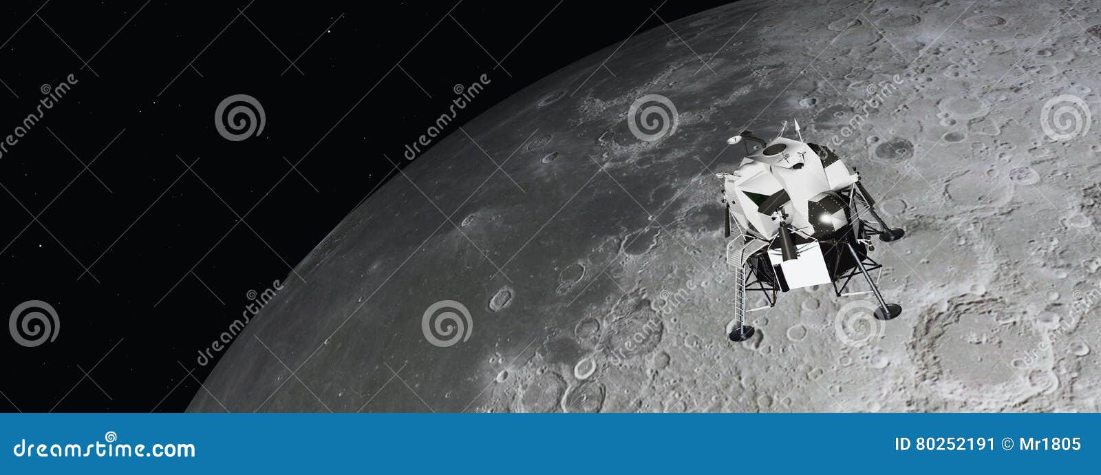 LEM Lunar Module, Apollo 11, Year 1969 Vector Illustration ...