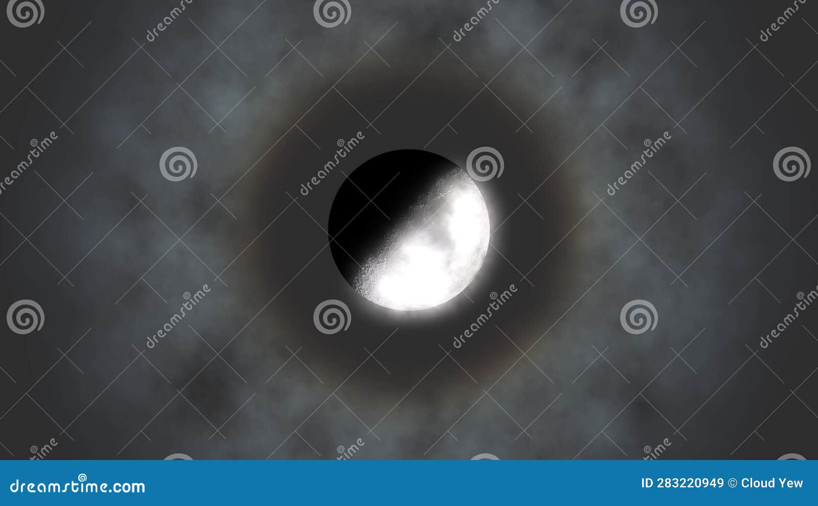Lunar Phase Cycle Animation Background Stock Video - Video of element ...