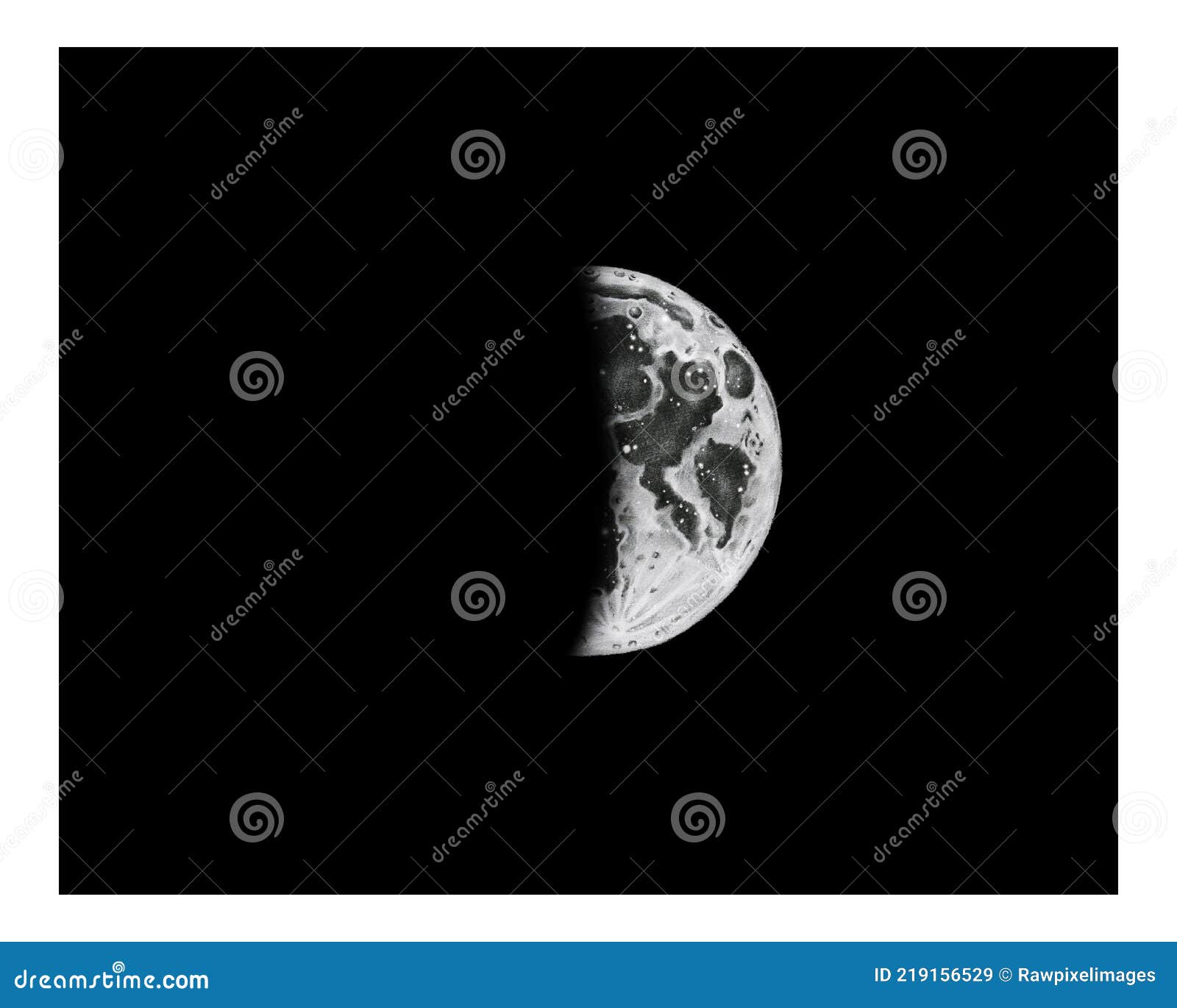 Lunar Phase Wall Art Print and Poster Stock Illustration - Illustration ...