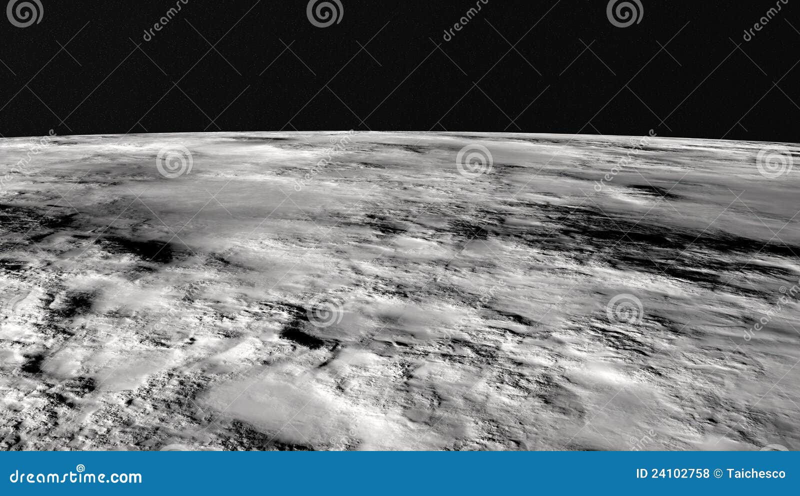 The lunar surface stock illustration. Illustration of horizon - 24102758