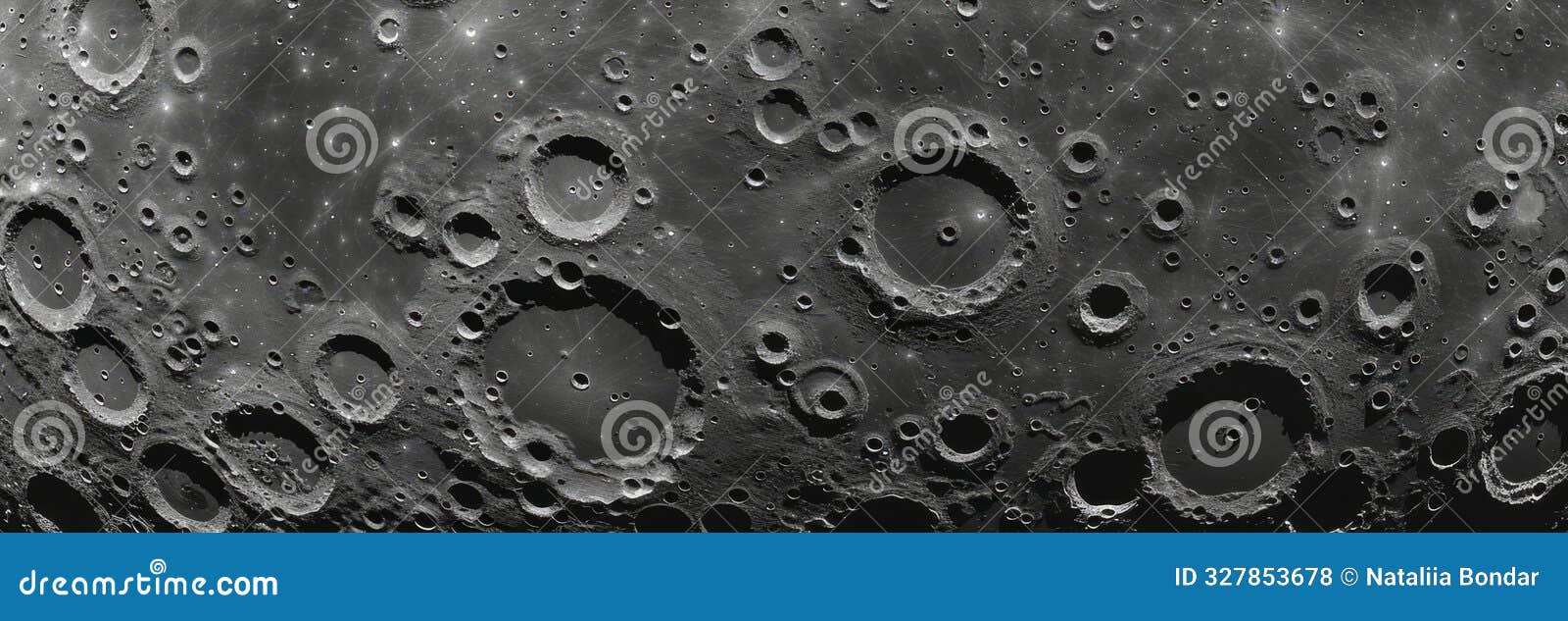 Lunar Surface with Craters and Texture. Astronomy Background of Moon ...