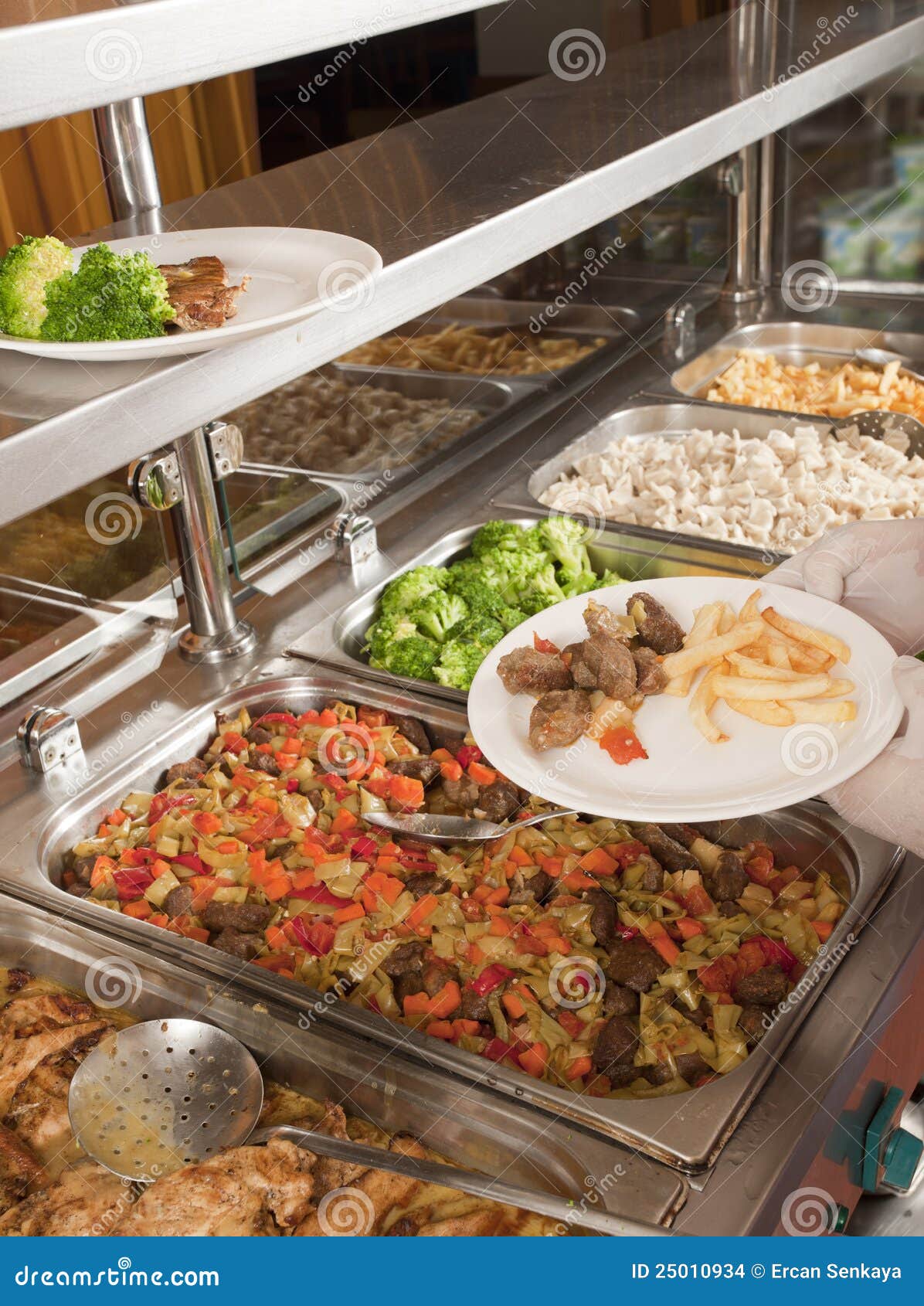 Lunch stock photo. Image of service, pupils, thirties - 25010934