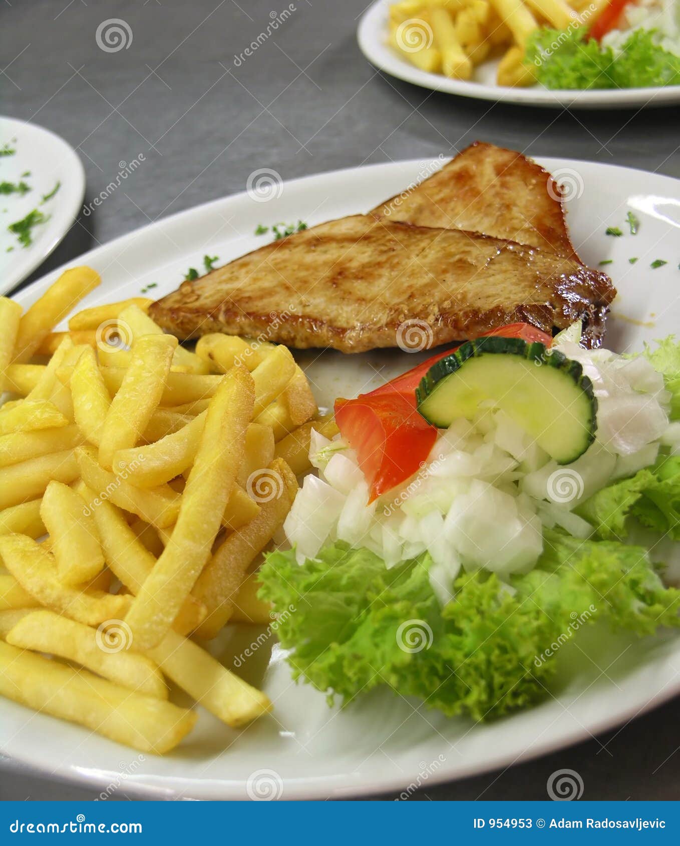 Lunch stock image. Image of food, fresh, chicken, citrus - 954953