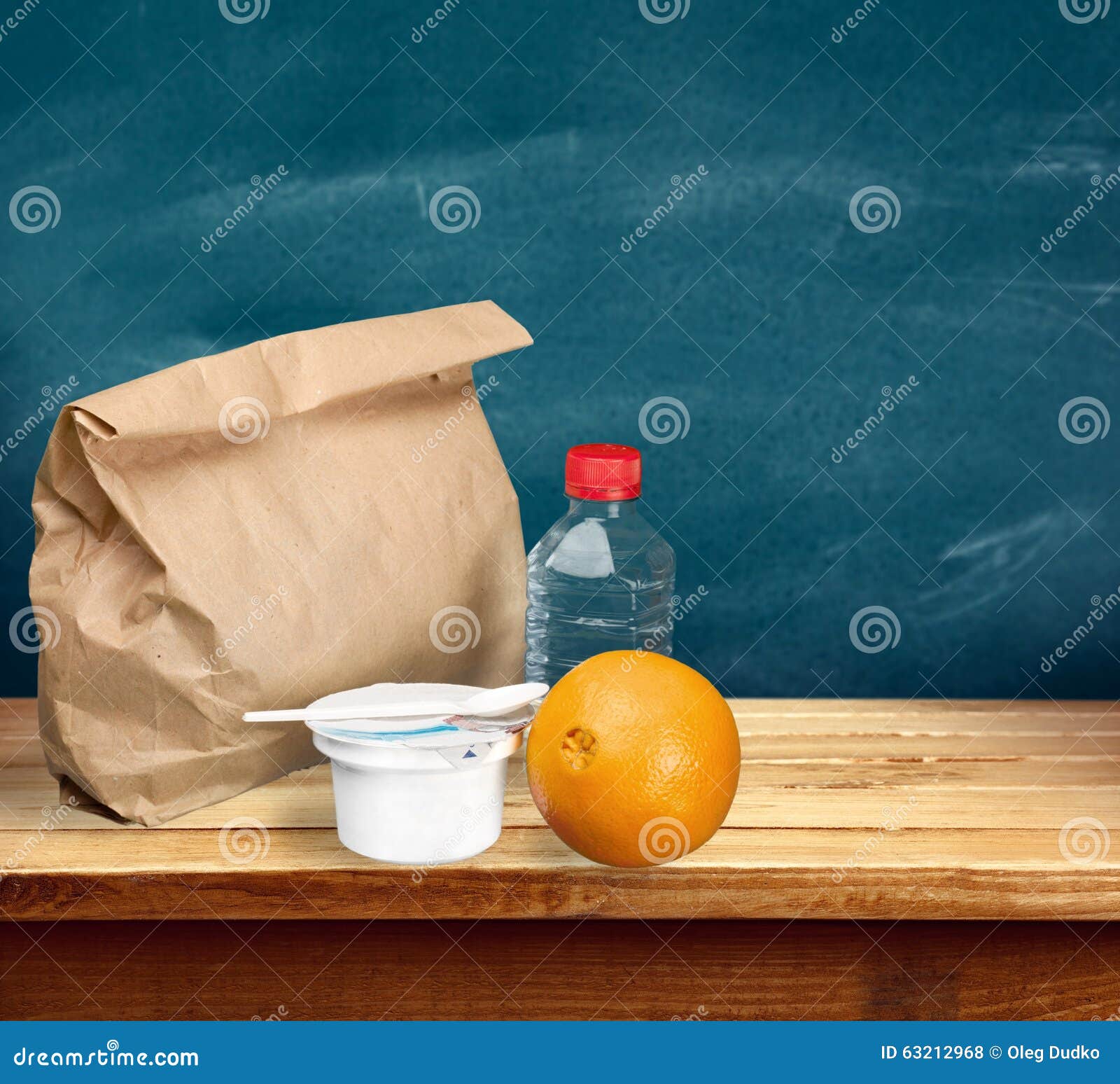 Lunch stock photo. Image of drink, orange, fruit, school - 63212968