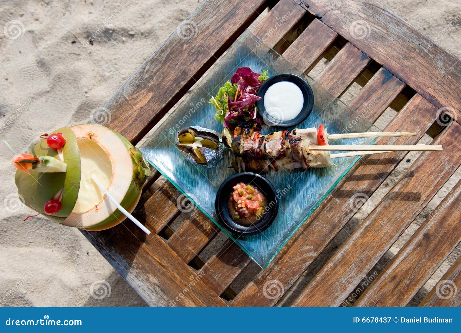 Lunch by the beach stock image. Image of mexico, cold - 6678437
