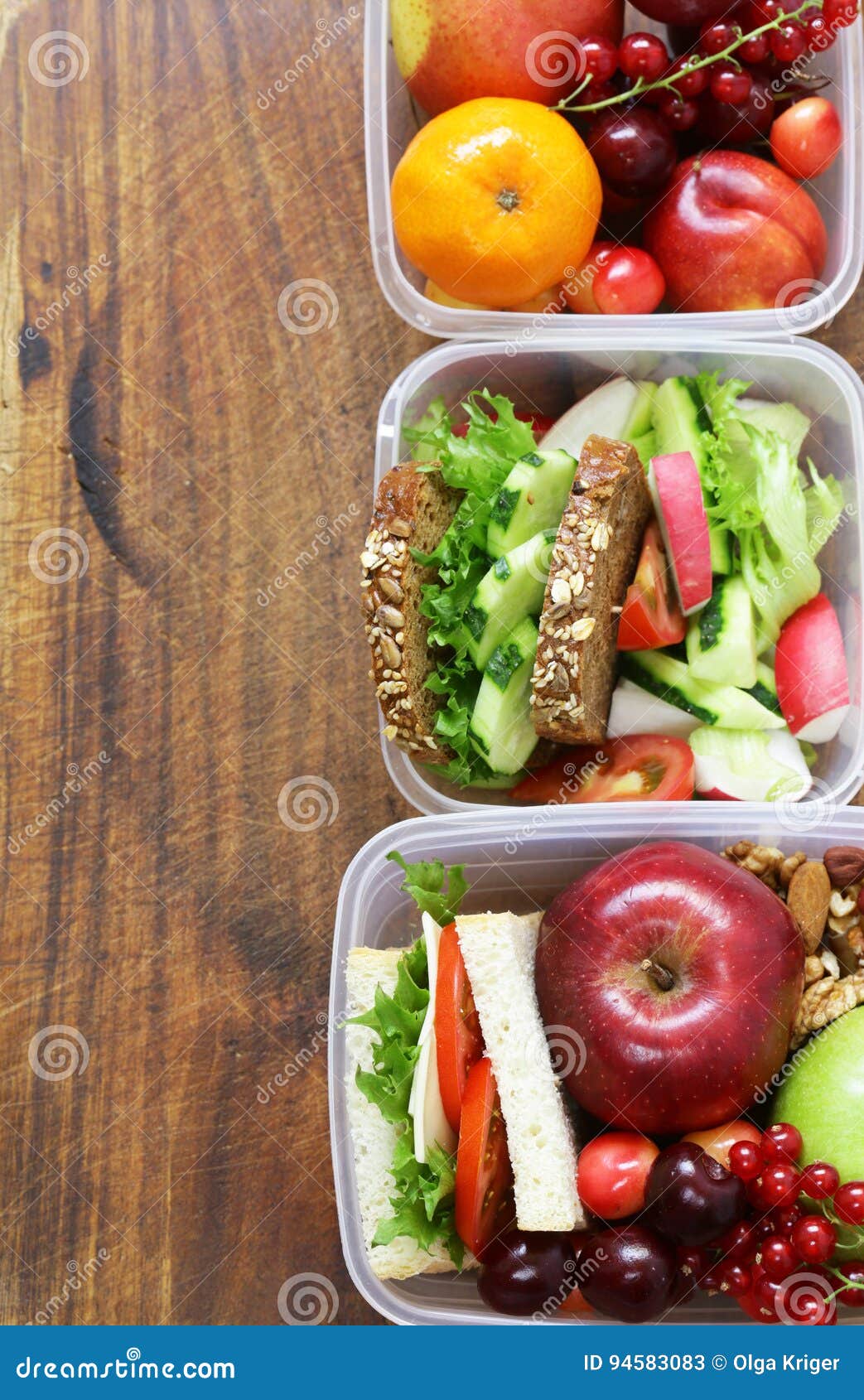 Lunch Box for Healthy Eating Stock Image - Image of snack, cucumber ...