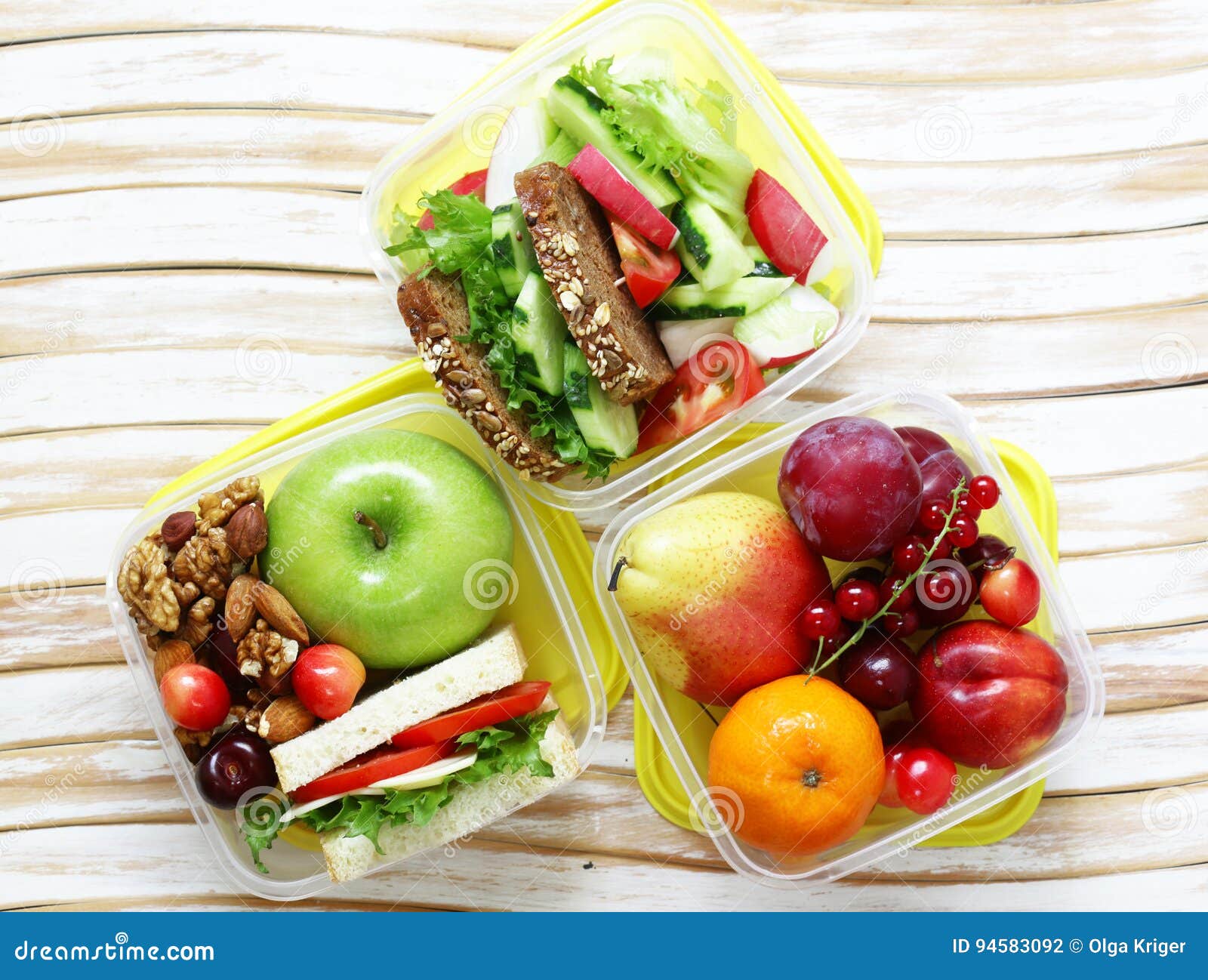 Lunch Box for Healthy Eating Stock Photo - Image of green, healthy ...