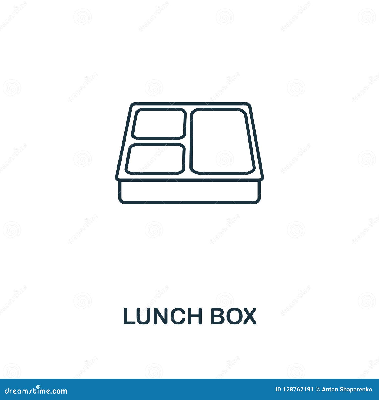 Lunch Box Outline Icon. Creative Design from School Icon Collection ...