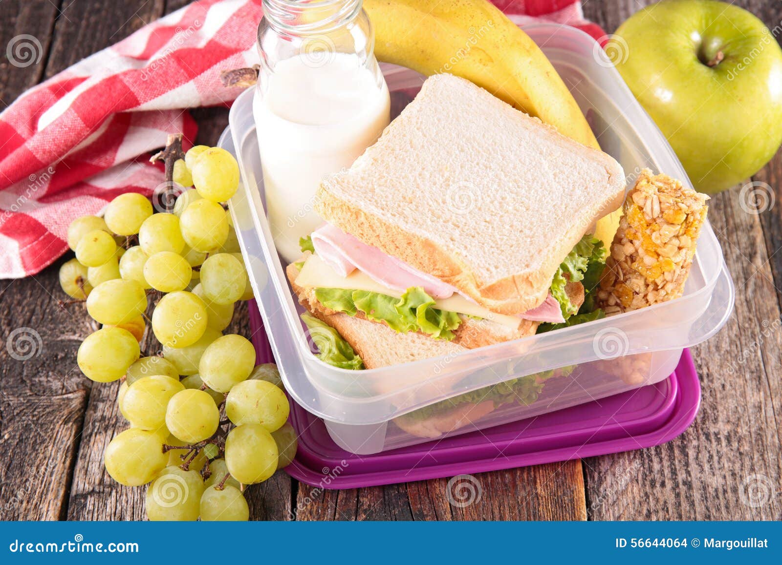 Lunch box stock photo. Image of assortment, meal, nourishment - 56644064