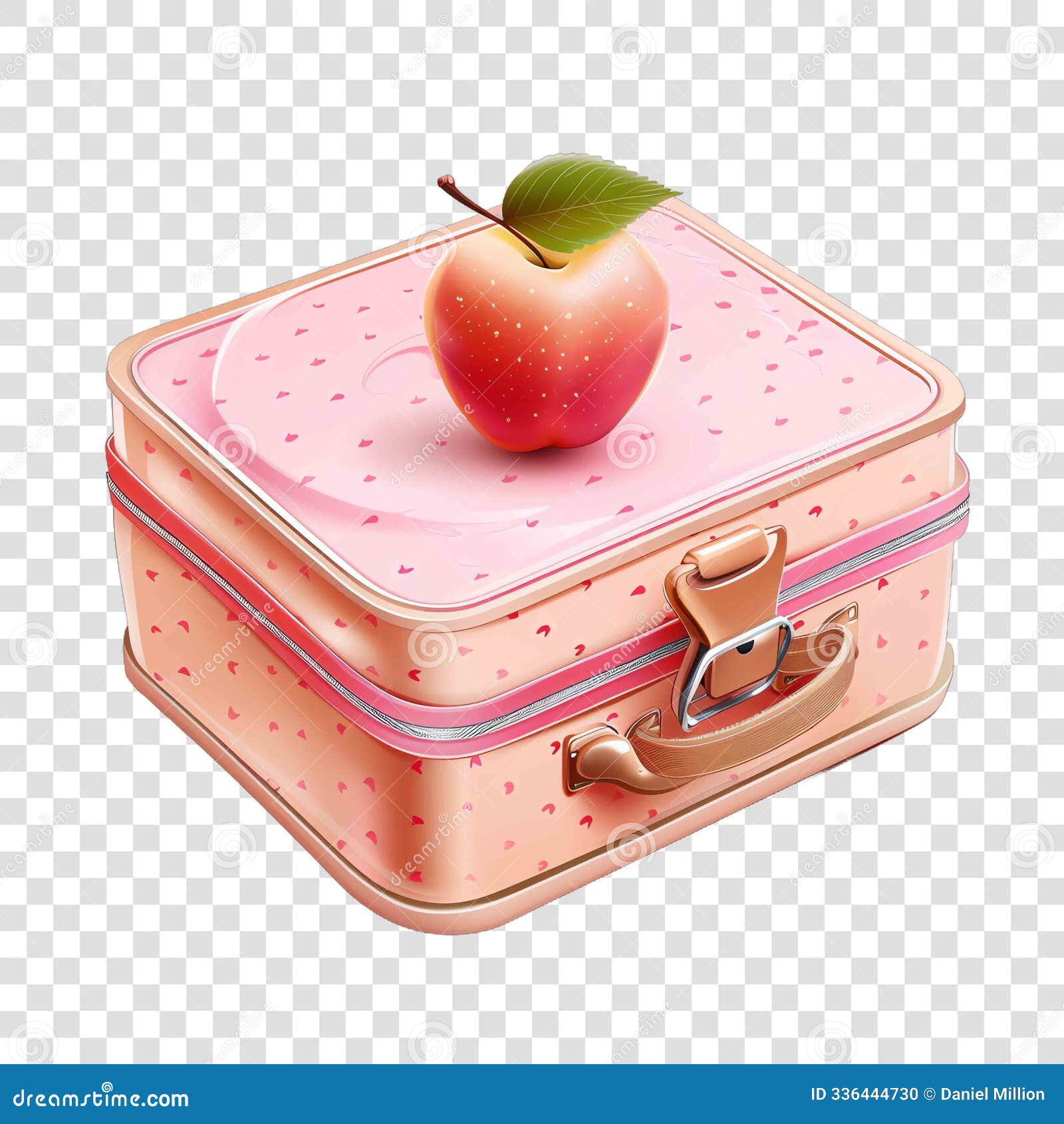 Lunch Box Transparent Background Realistic Element Stock Illustration ...
