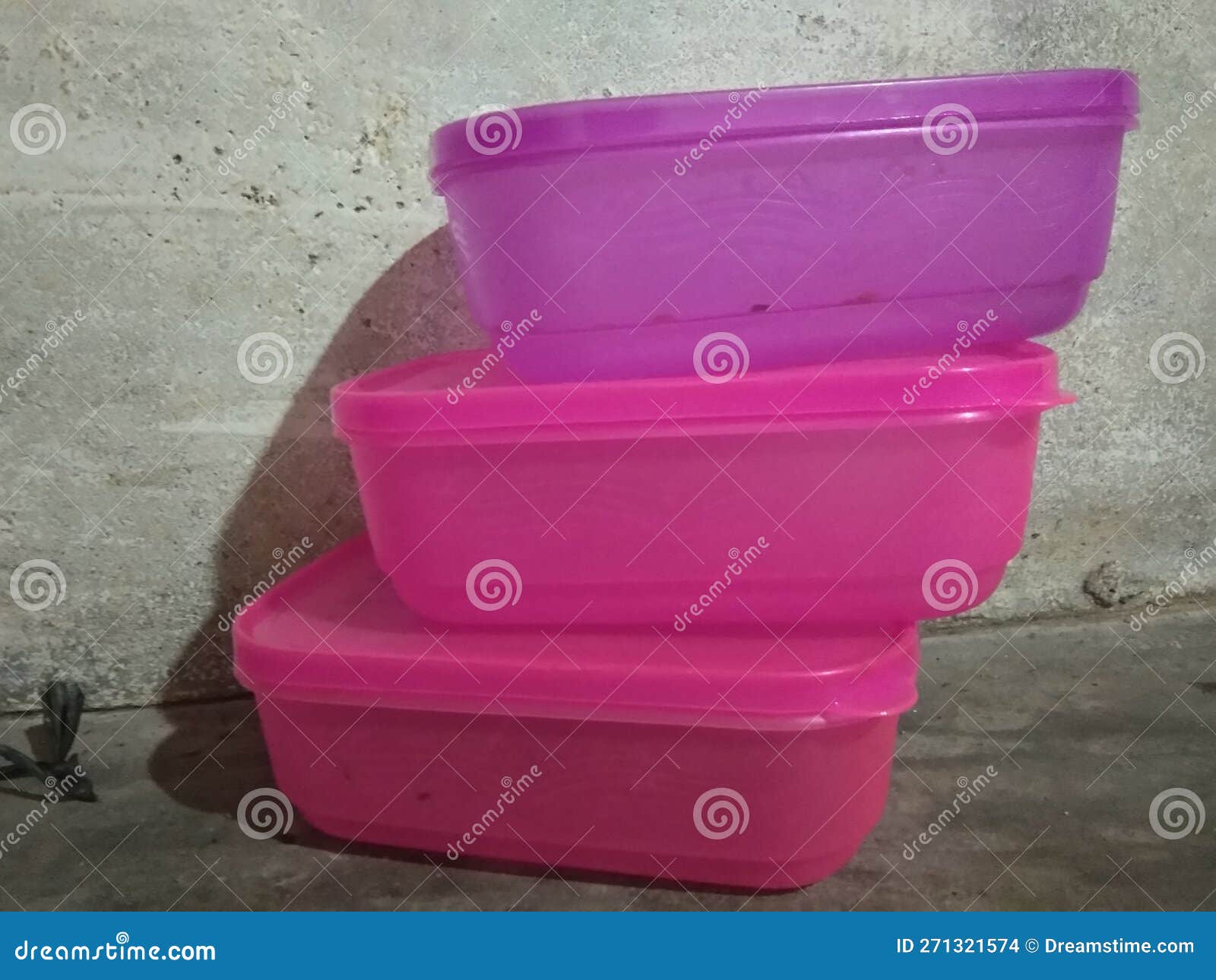Lunch Boxes Arranged in Three Rows Stock Photo - Image of lunch, three ...