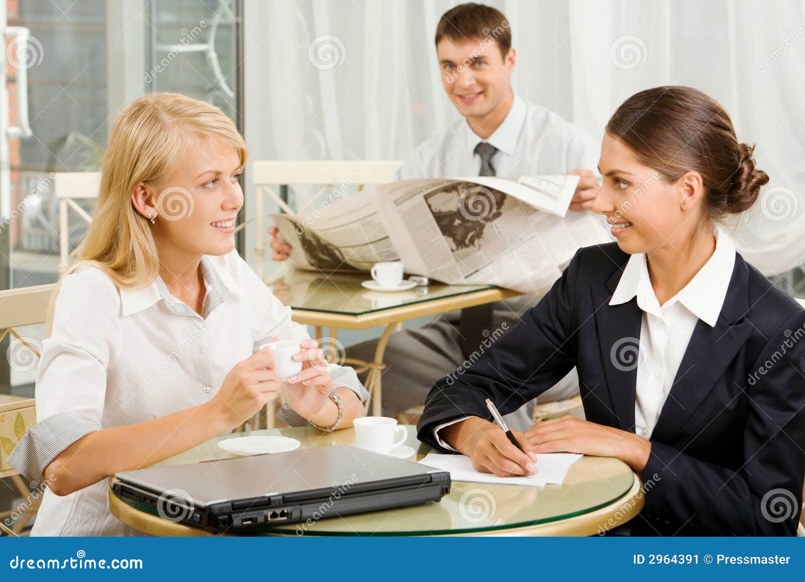 Lunch break stock image. Image of business, cafe, confident - 2964391