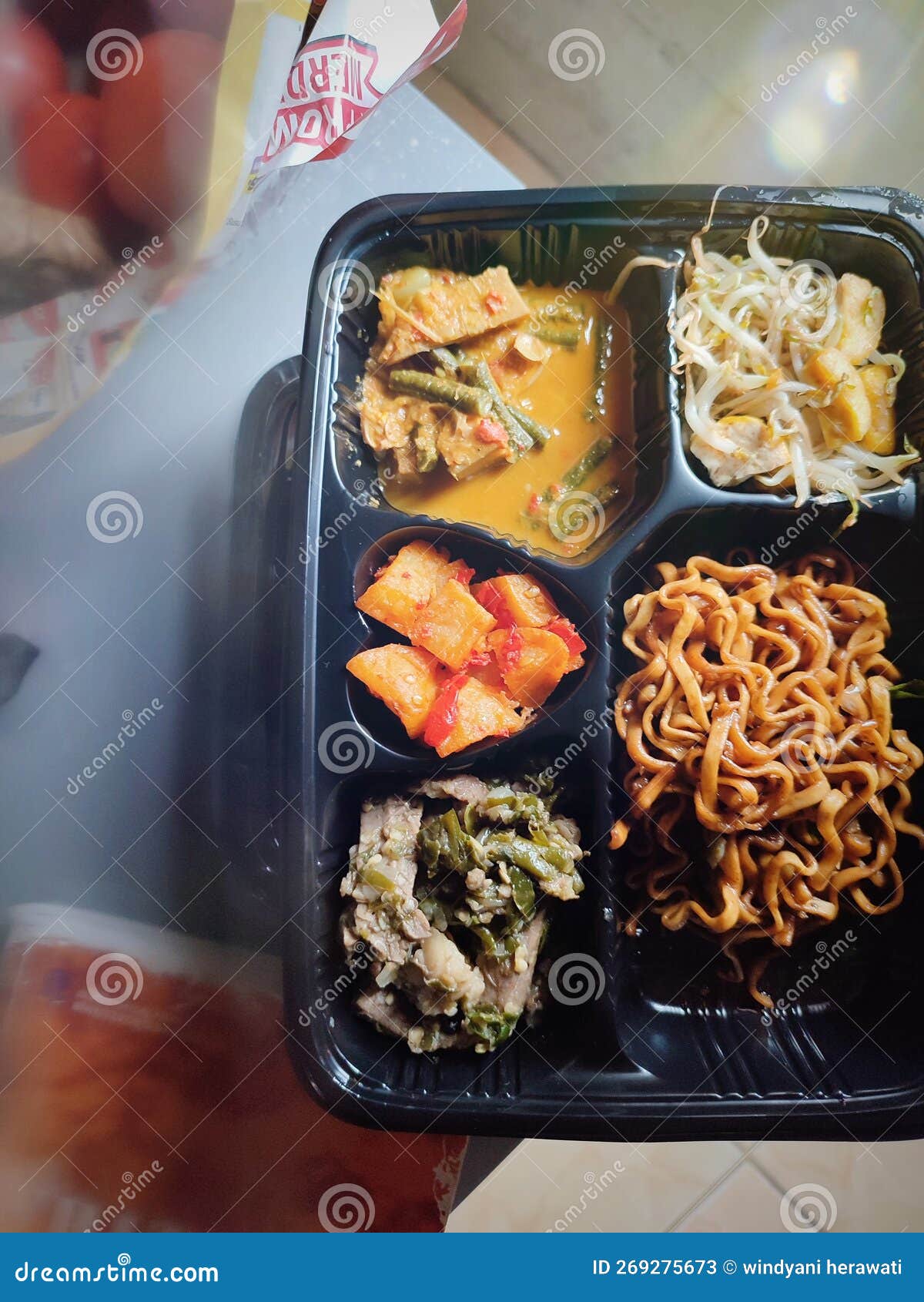 Lunch Break for a Good Mood Stock Image - Image of salad, seafood ...